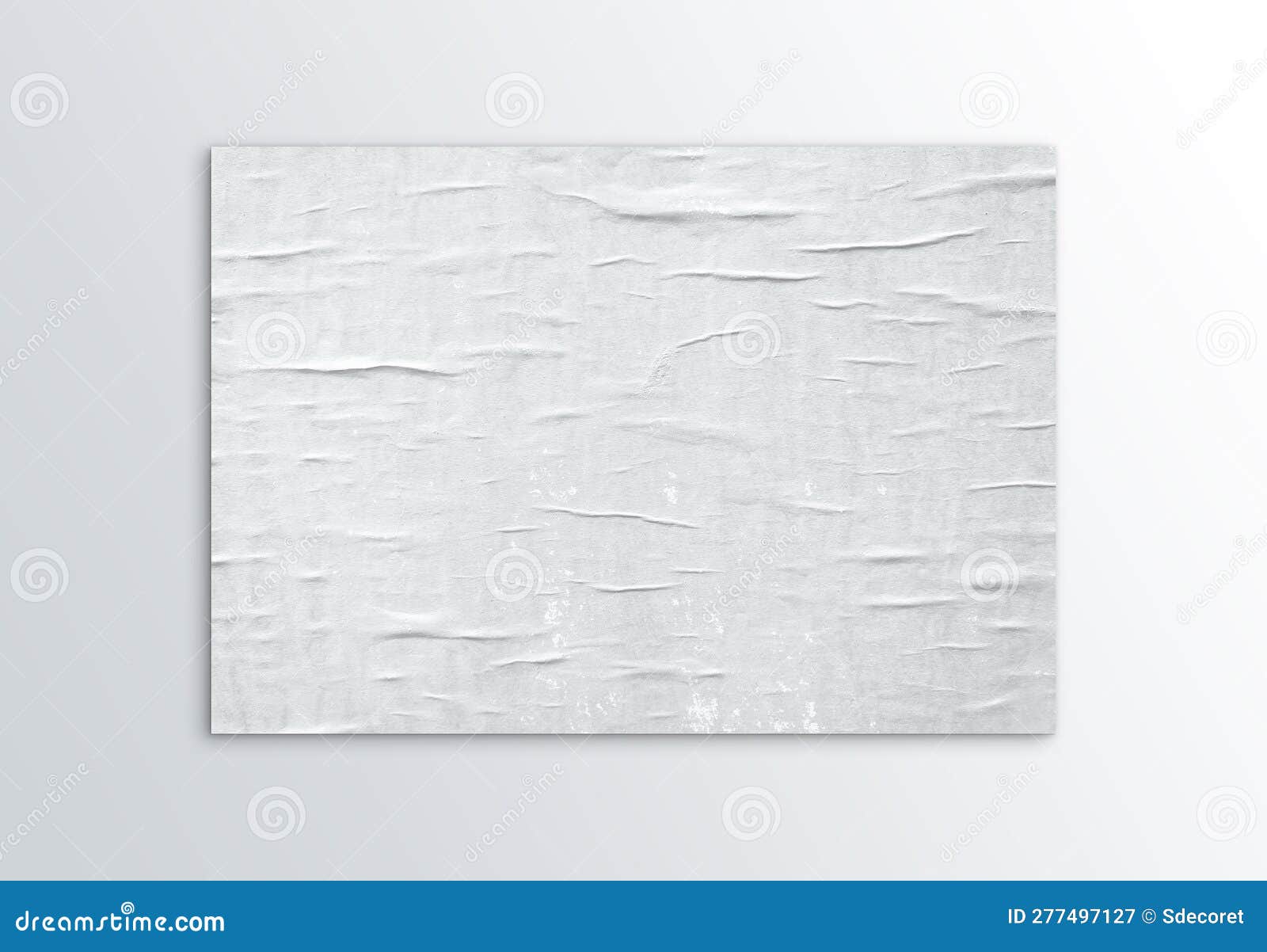 Vintage Crumpled Paper Set Isolated On White Background. Realistic ...