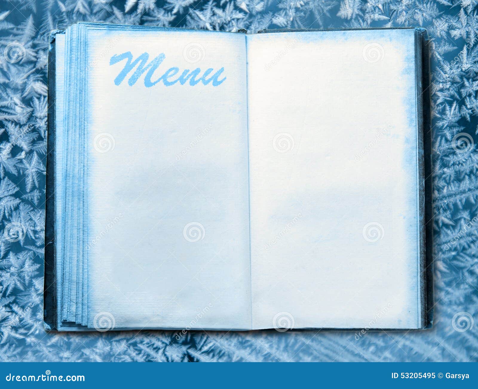 Blank vintage menu book stock image. Image of dirty, menu - 53205495