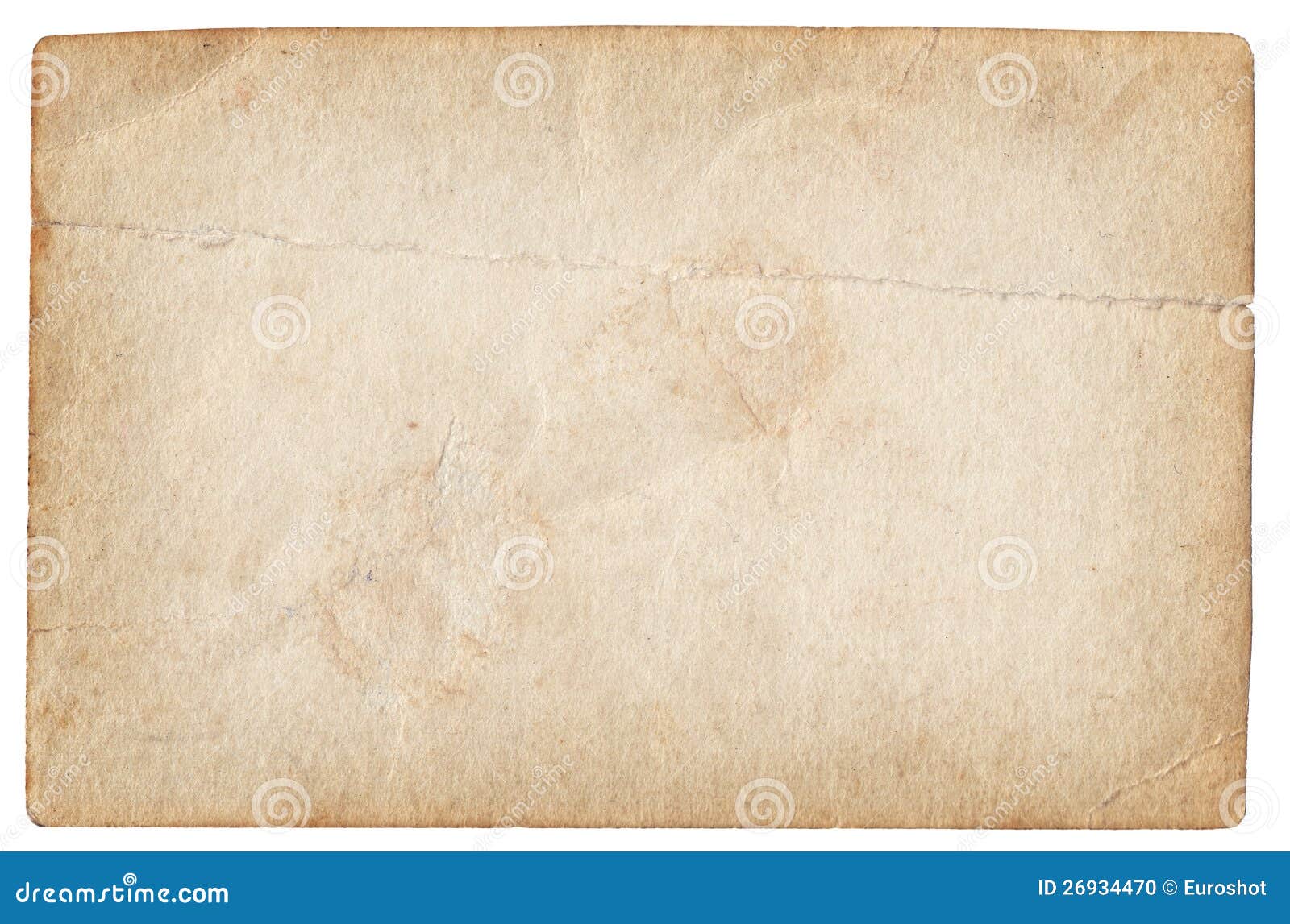 Blank Vintage Photo Paper Isolated Stock Photo - Image of post, antique ...