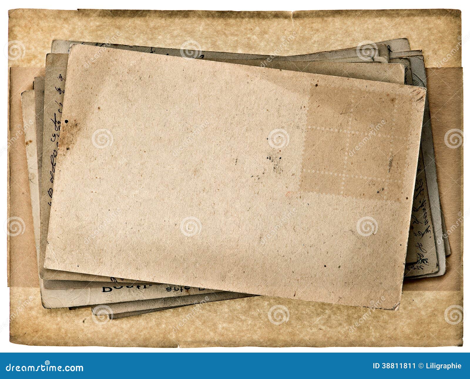Blank Vintage Post Card Background Stock Image - Image of design ...