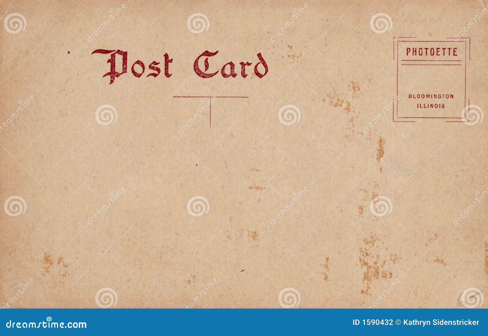 Blank Vintage Postcard 1910's Stock Photo - Image: 1590432 Blank Vintage Postcard 1910's Stock Photo - Image: 1590432
