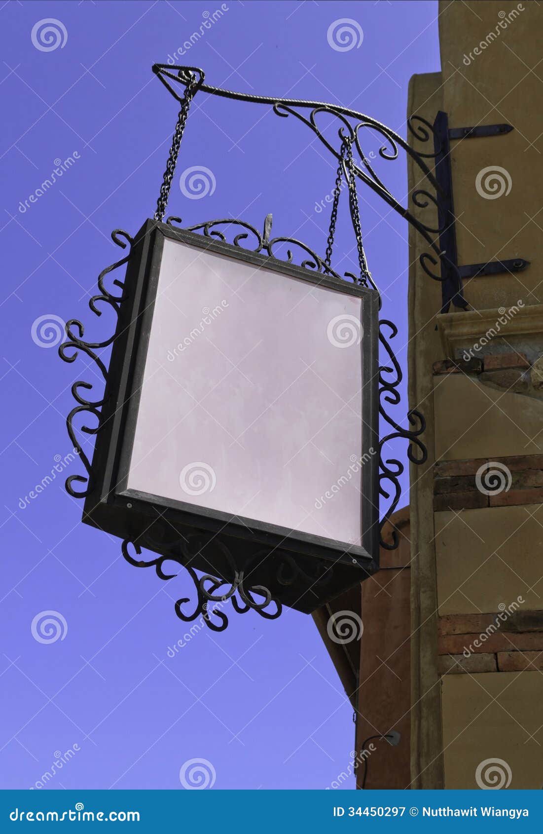 Blank vintage sign stock image. Image of decorative, classic - 34450297