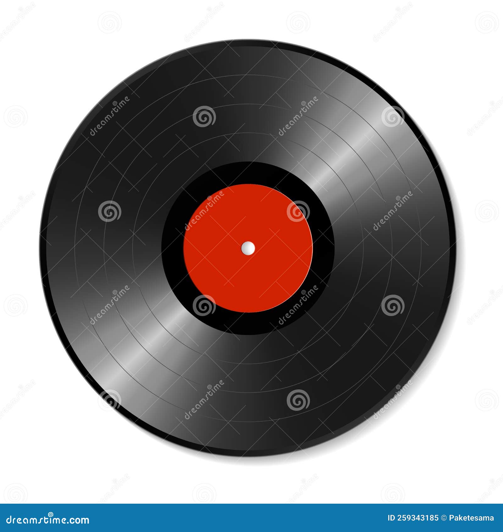 Blank Vinyl Disc on White Background Stock Vector - Illustration of ...