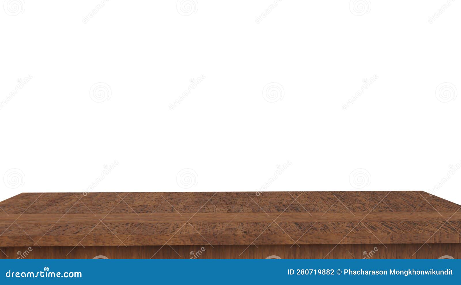 Blank Wall Mockup with Wooden Floor. 3D Rendering Stock Illustration ...
