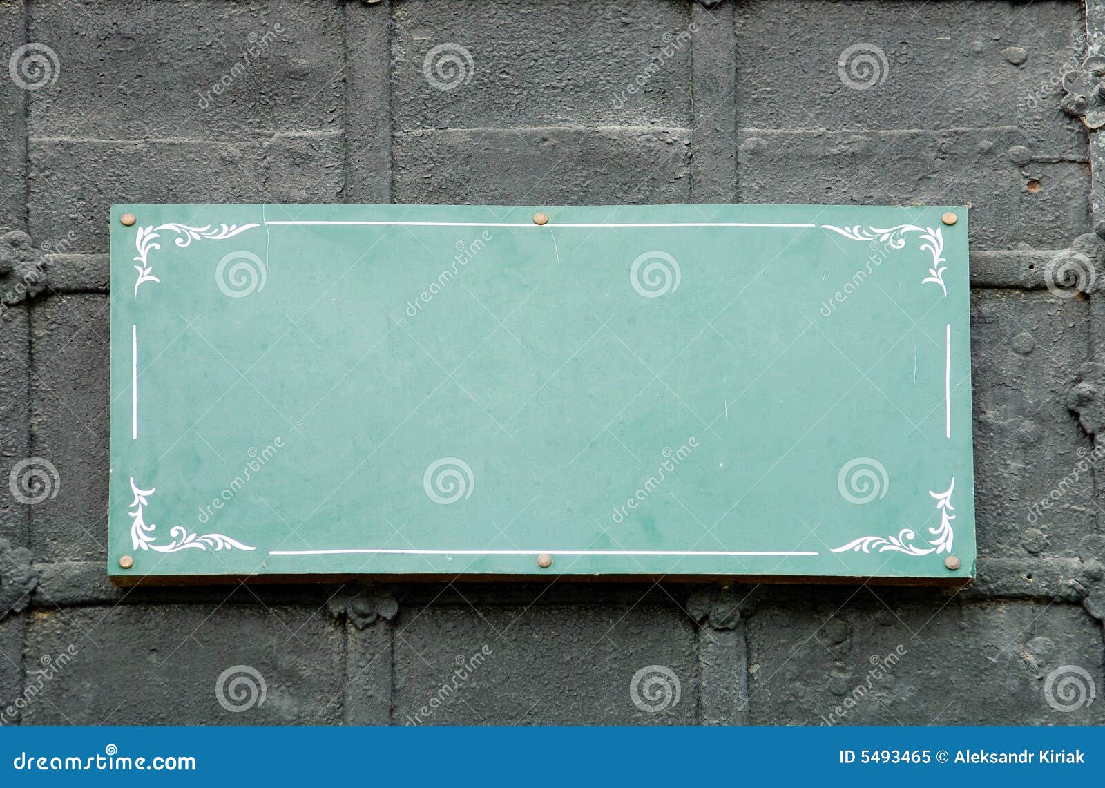Blank on the Wall, Place for Text Stock Image - Image of color, damaged ...