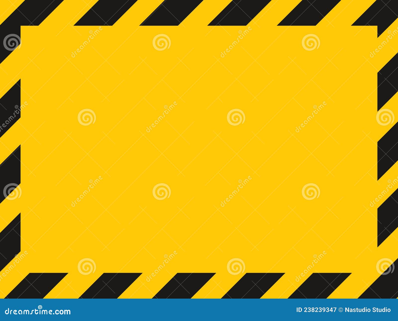 Blank Warning Label Background with Black and Yellow Stripes. Square ...