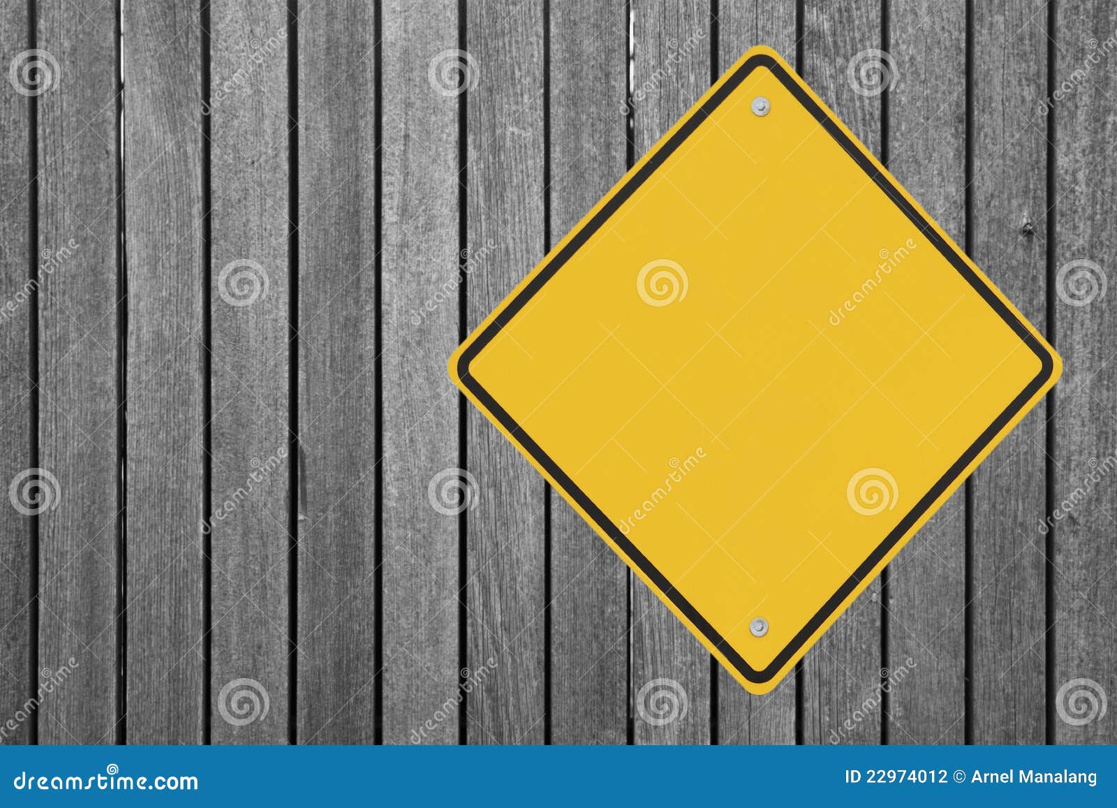 Blank Warning Sign stock photo. Image of warning, hazard - 22974012