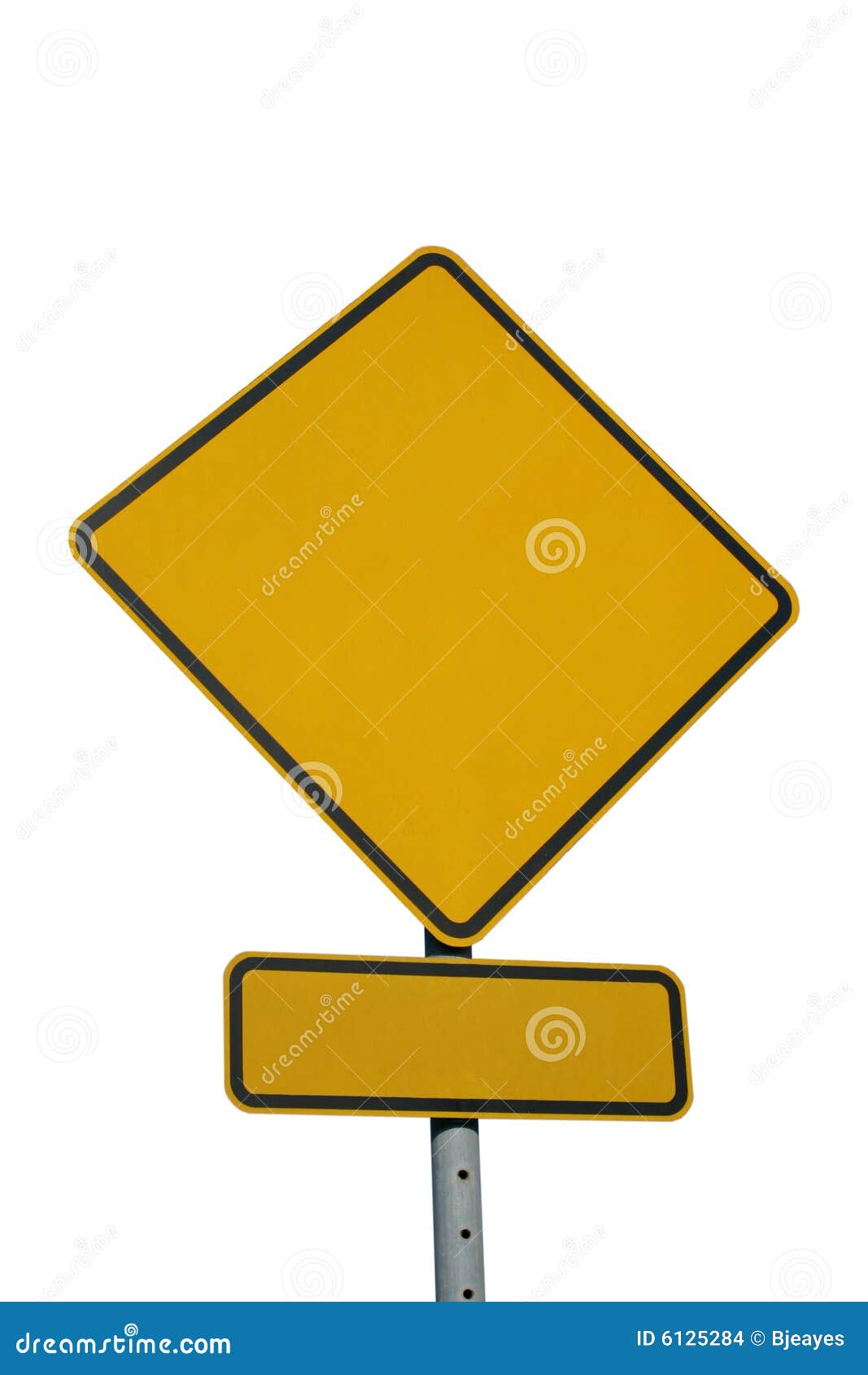 Blank warning sign stock photo. Image of white, colour - 6125284