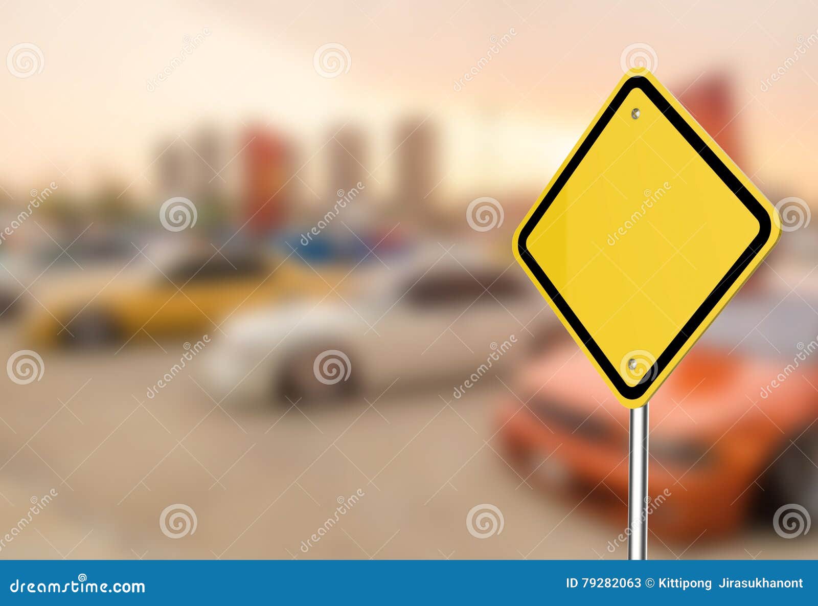Blank warning sign stock image. Image of transportation - 79282063