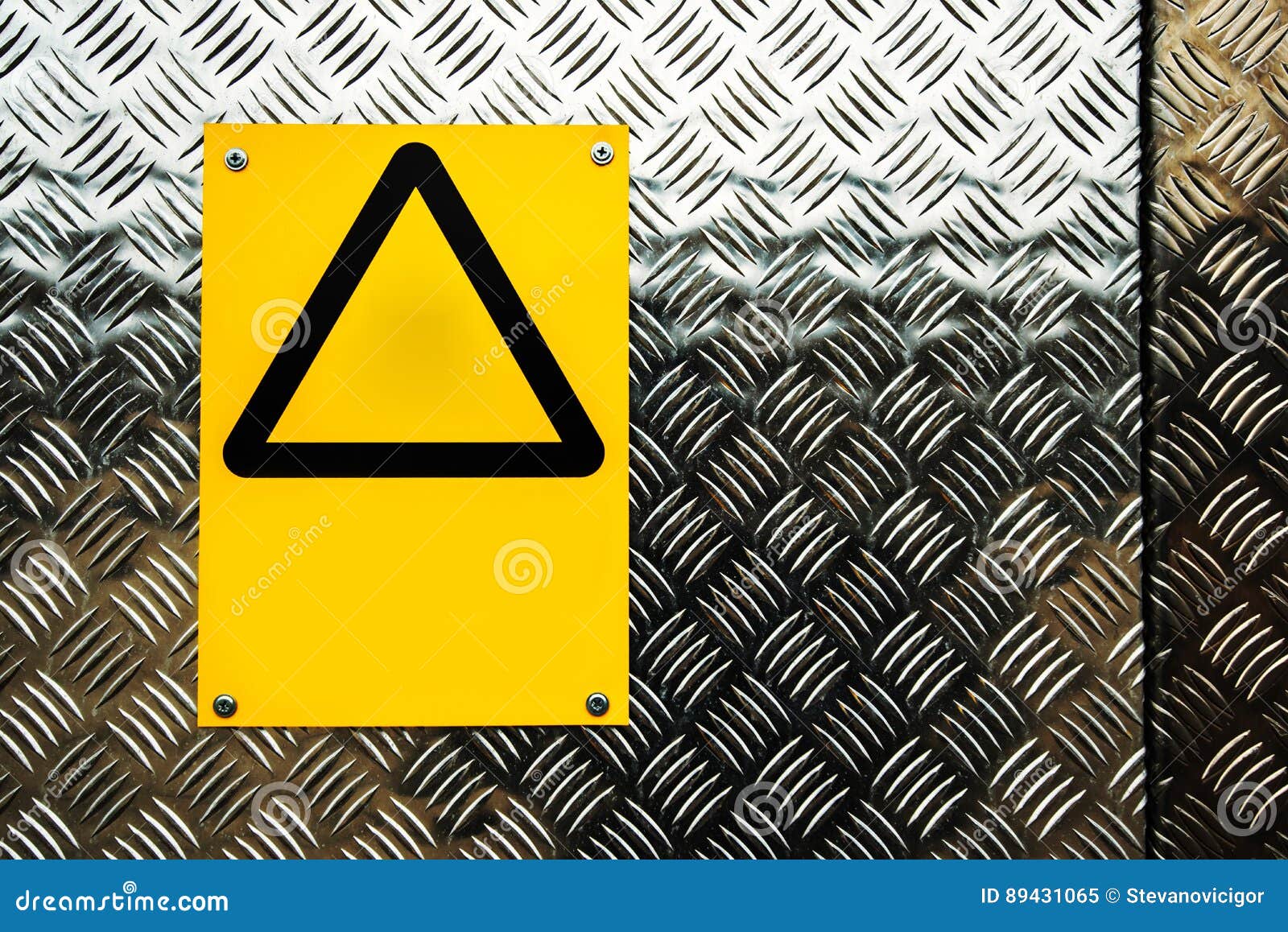 Blank Construction Zone Sign