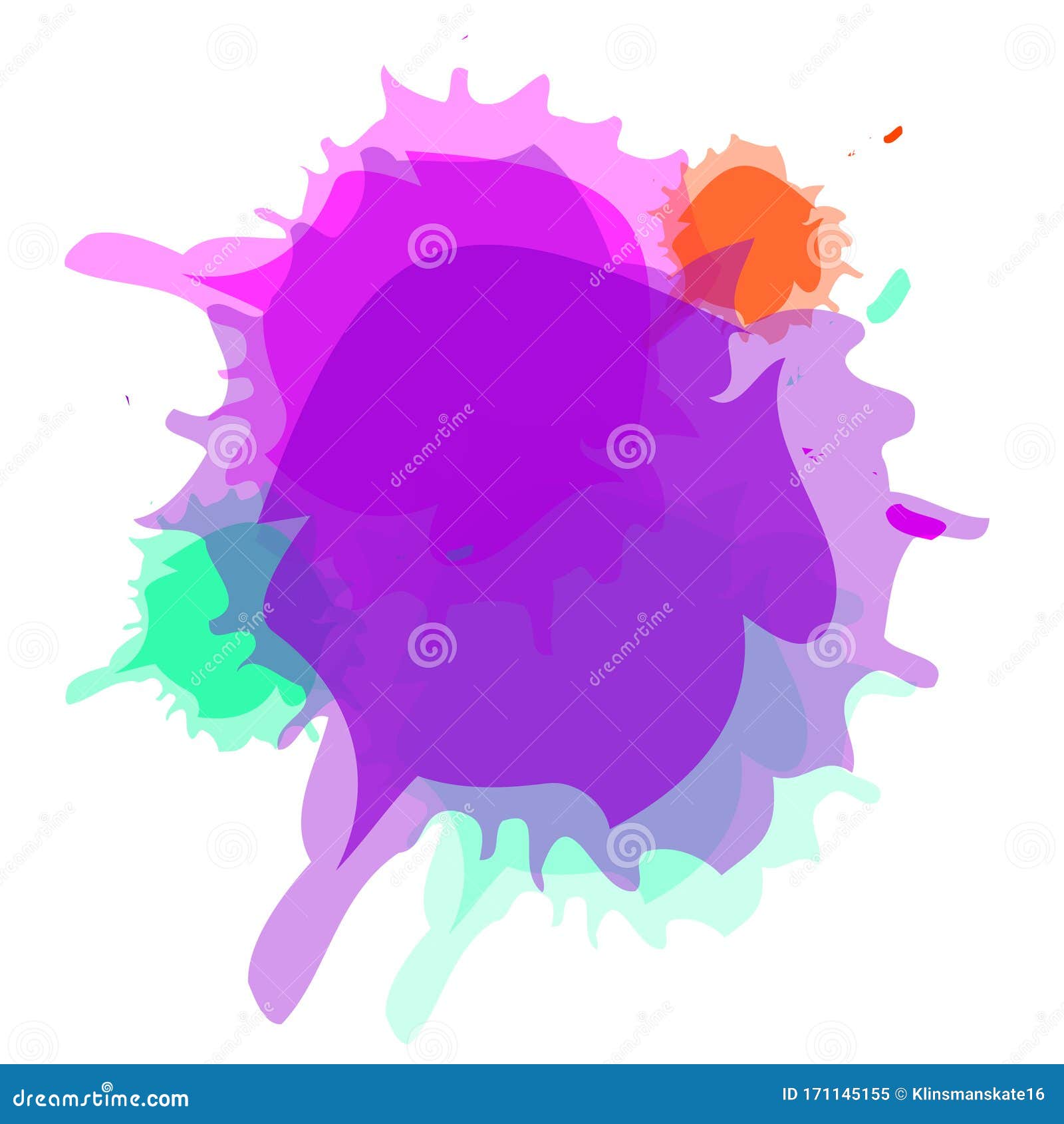 Blank Watercolor Splash Design Vector Eps 10 Stock Vector ...