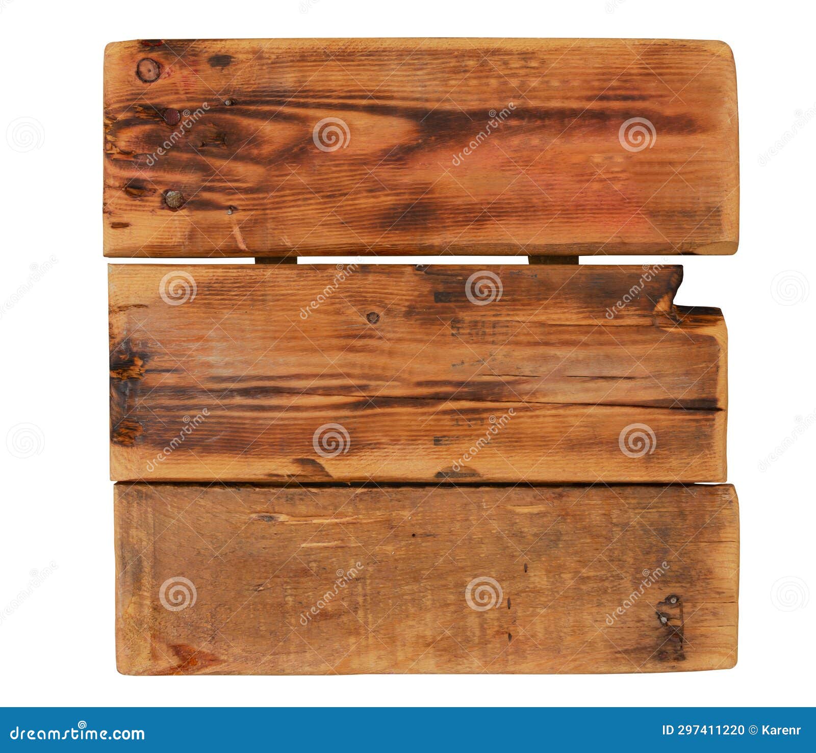 Blank Weathered Wood Sign Isolated on White Stock Photo - Image of ...