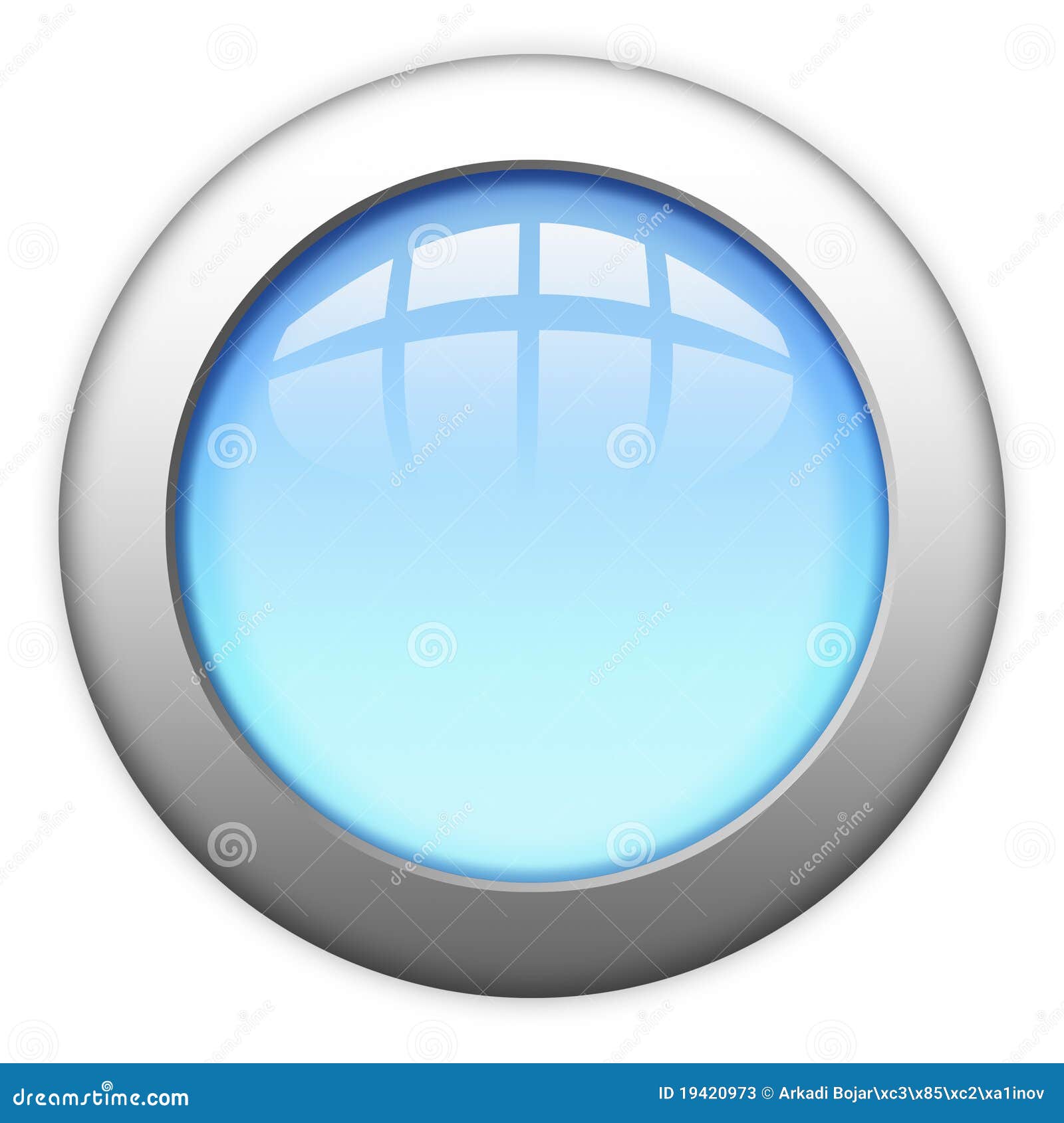 Blank web button stock illustration. Illustration of glowing - 19420973