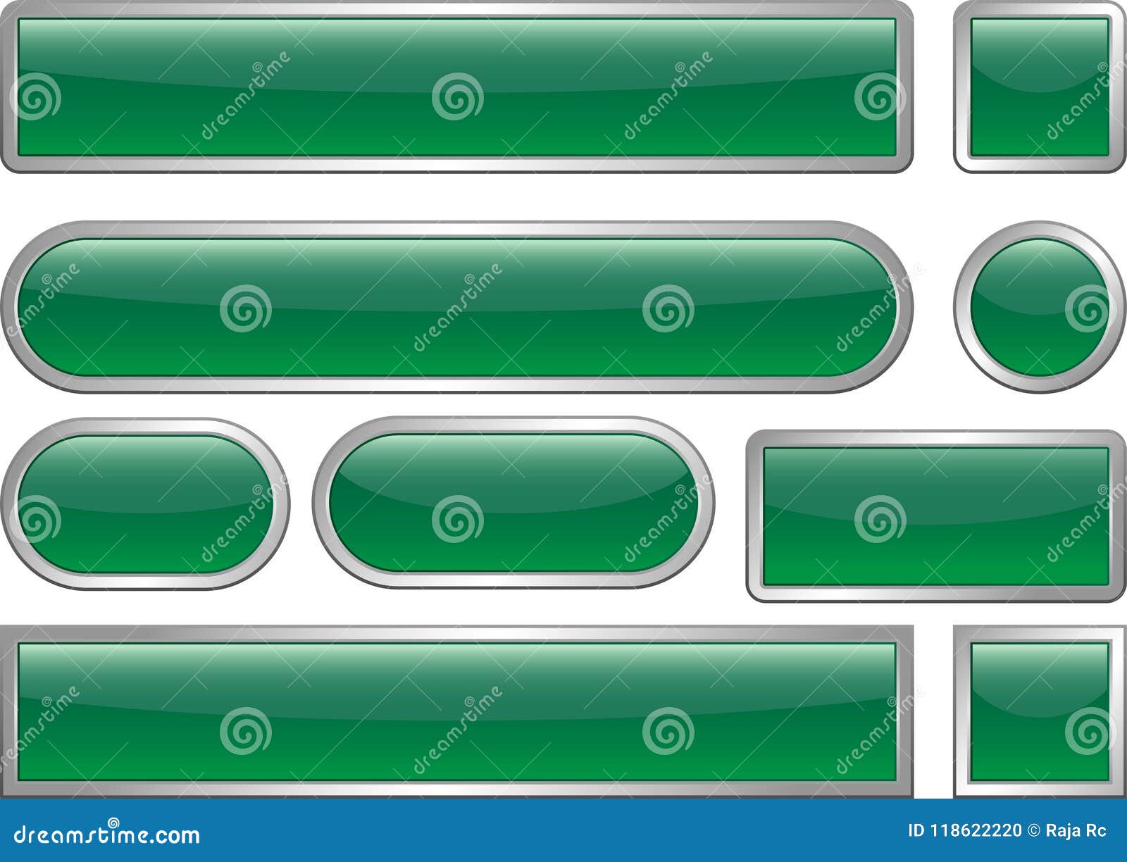 Blank web buttons stock vector. Illustration of abstract - 118622220