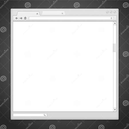 Blank web page stock vector. Illustration of empty, screen - 46751269