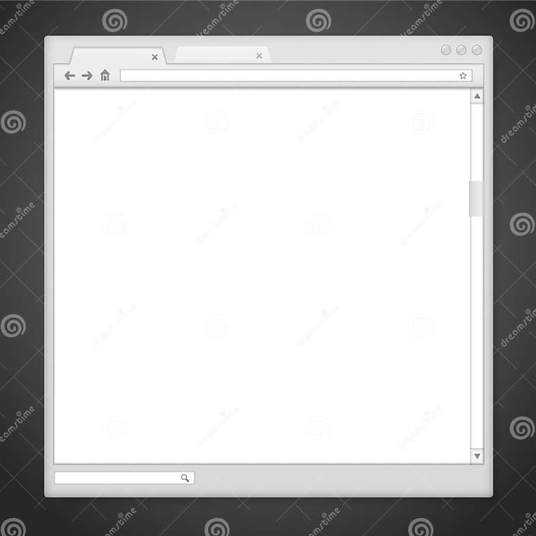 Blank web page stock vector. Illustration of empty, screen - 46751269