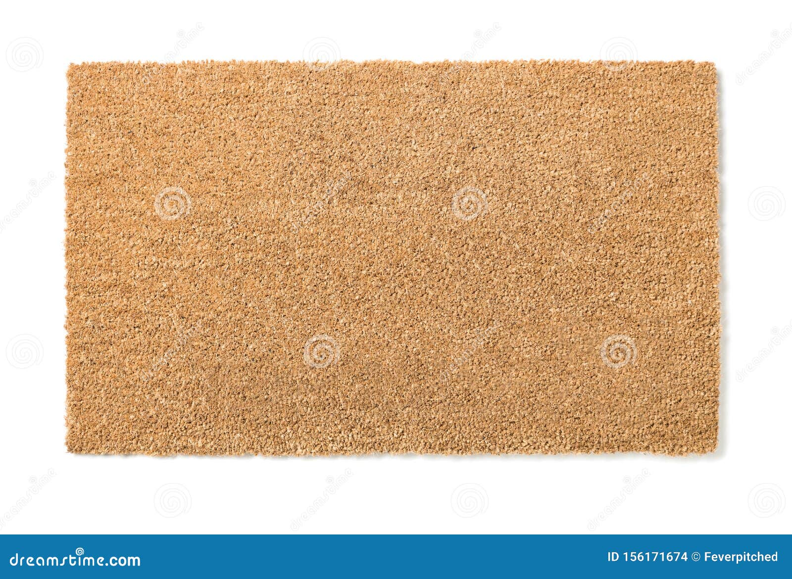 Blank Welcome Mat Isolated on White with Clipping Path - Ready for Your ...