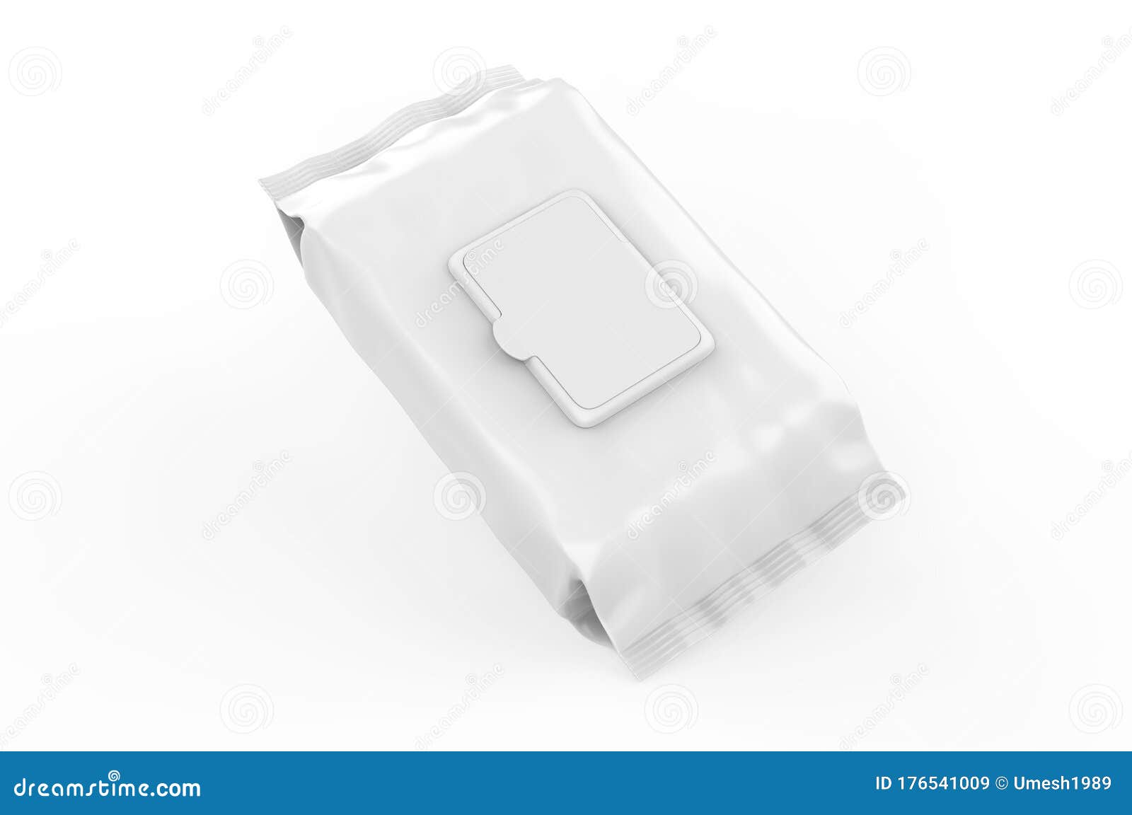 Blank Wet Wipes Bag Packaging. Hygiene, Cleanliness, Disinfectant ...