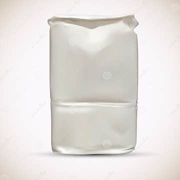 Blank Wheat Flour Packaging Bag Stock Vector - Illustration of full ...