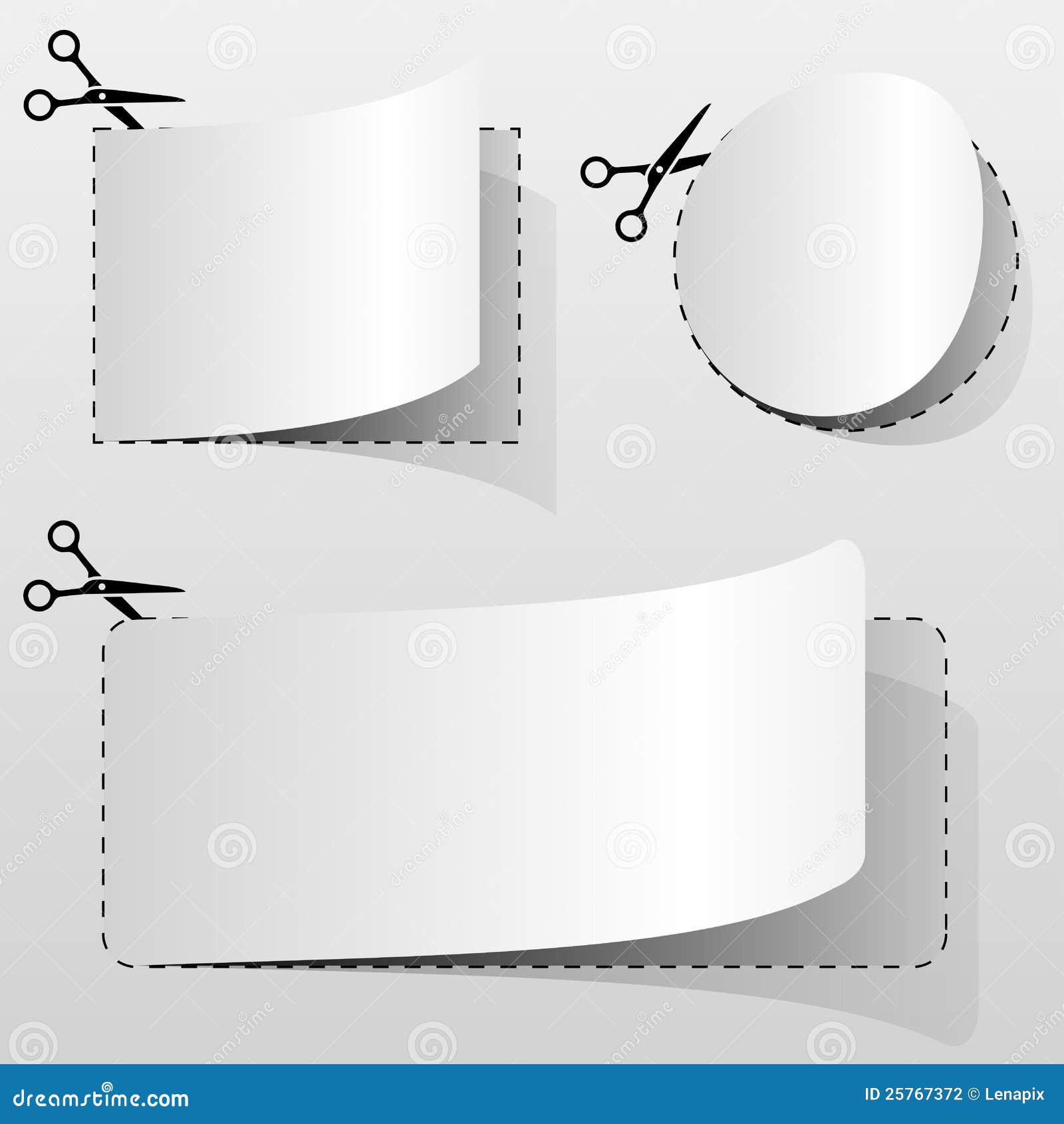 Blank White Advertising Coupon Stock Vector - Illustration of label ...