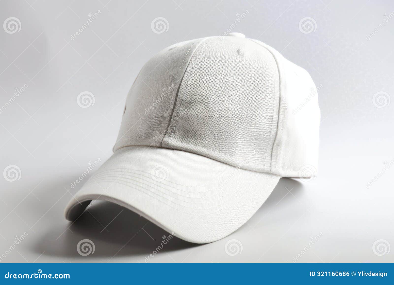 Blank White Baseball Cap on White Background Stock Photo - Image of ...