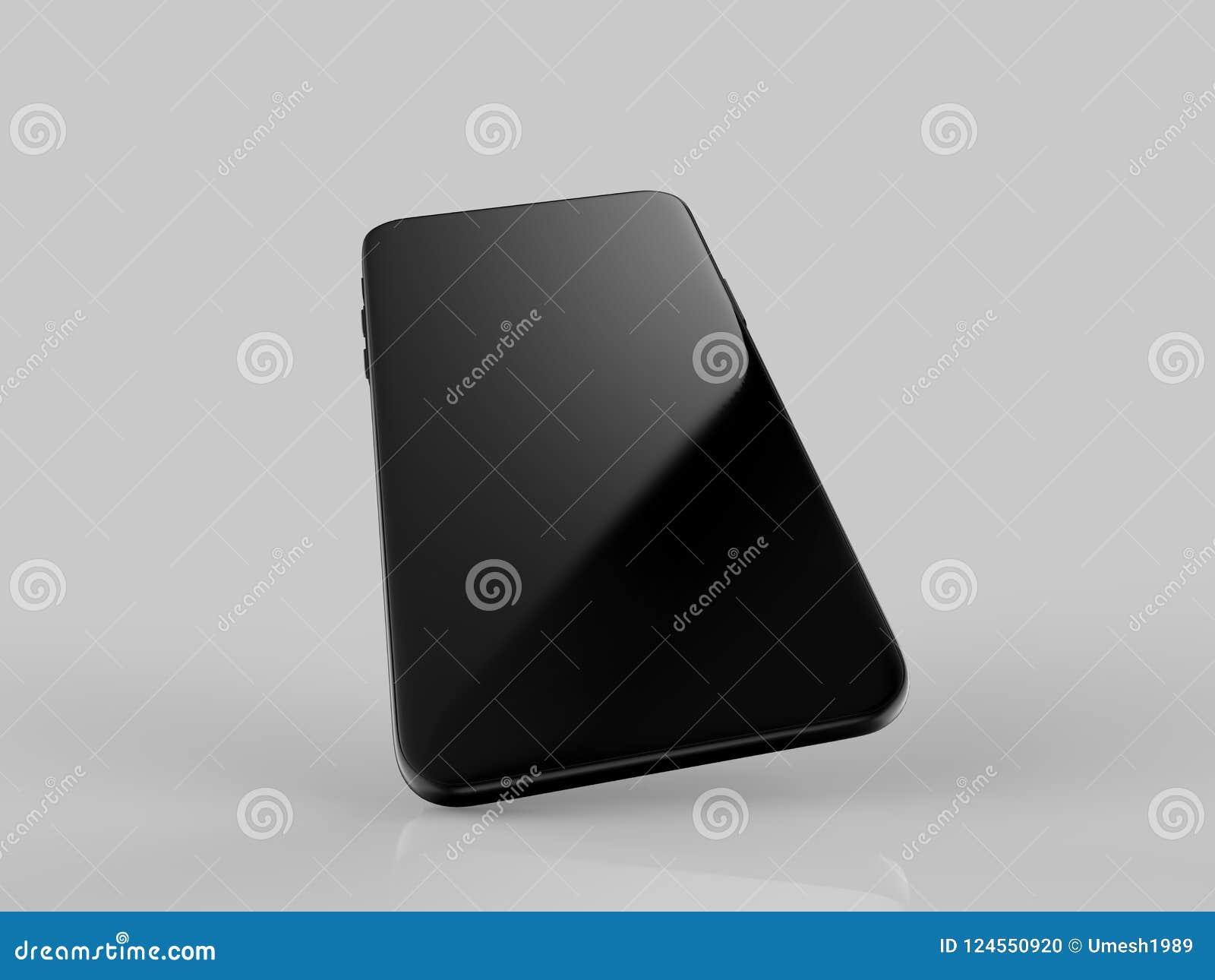 Blank White Bezel less Smart Phone Screen for for Digital Design ...