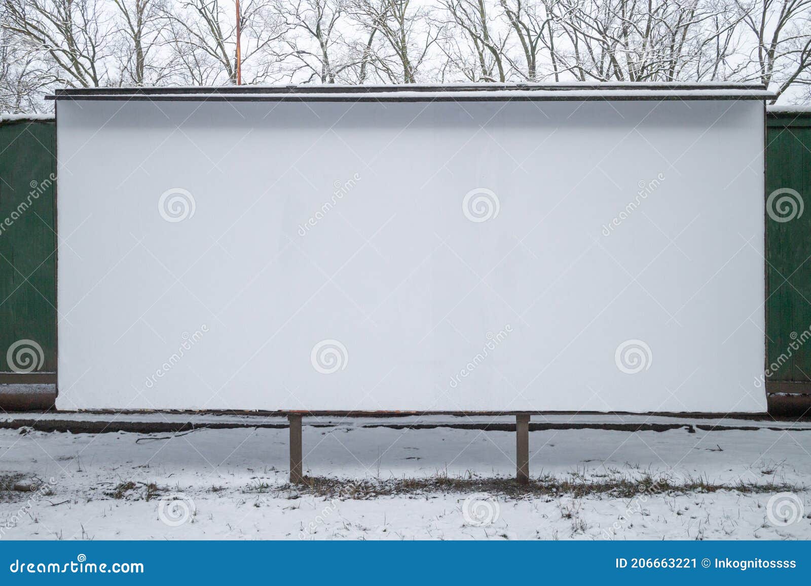 Blank White Billboard for Advertisements Stock Image - Image of ...