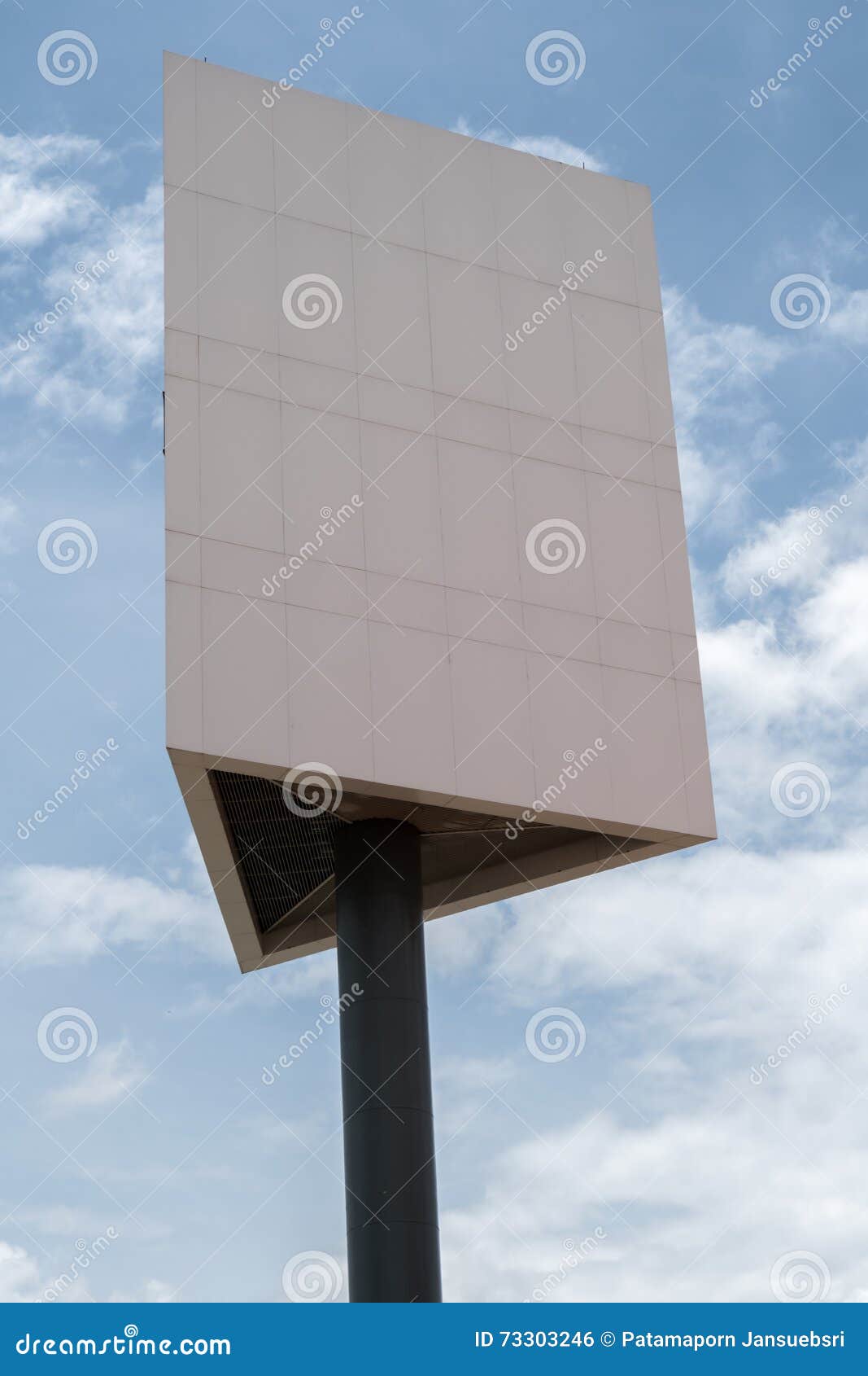 Blank white billboard stock photo. Image of advertise - 73303246