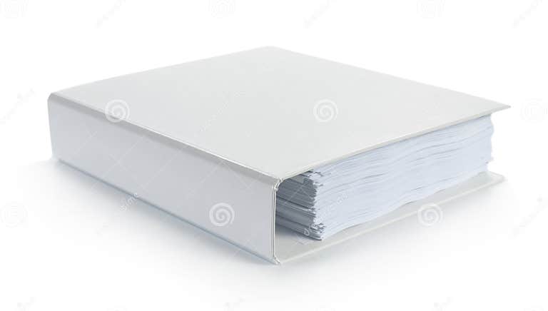 Blank white binder stock photo. Image of information - 21830096