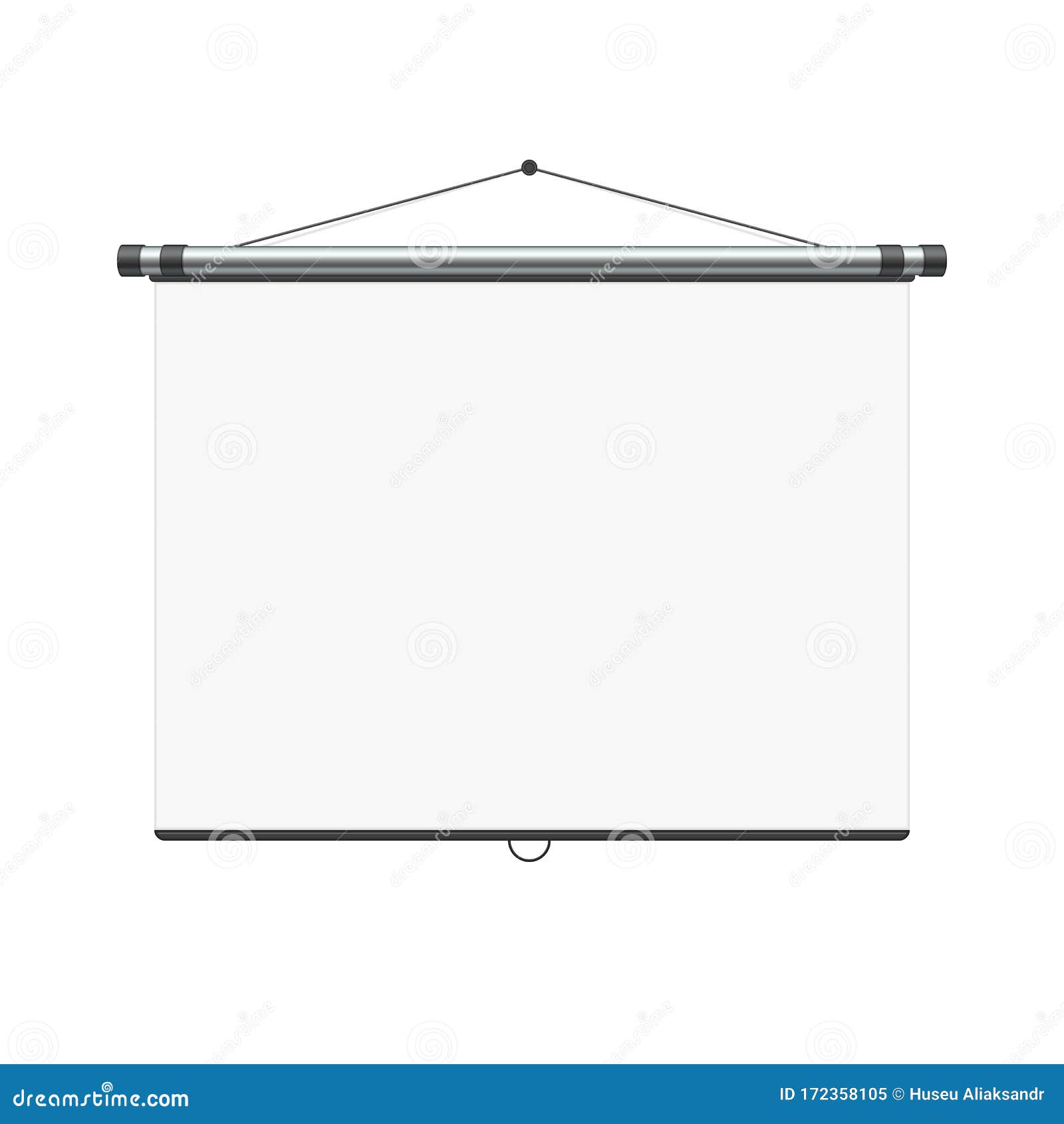 Horizontal Roll Up Banner Isolated On The White Background. Design ...