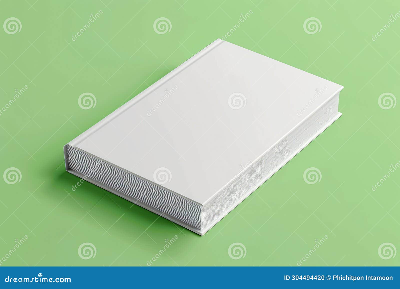 Blank White Book Cover for Mockup. Isolated Background Stock Photo ...