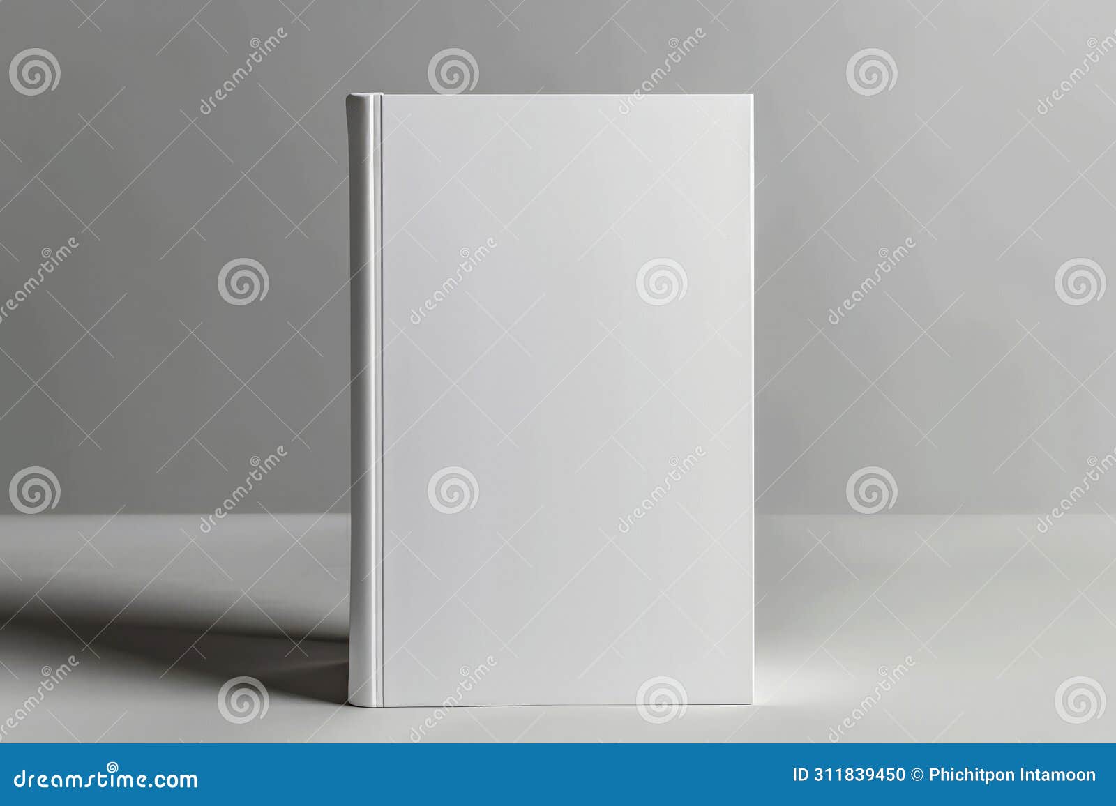 Blank White Book Cover for Mockup. Isolated Background Stock Photo ...