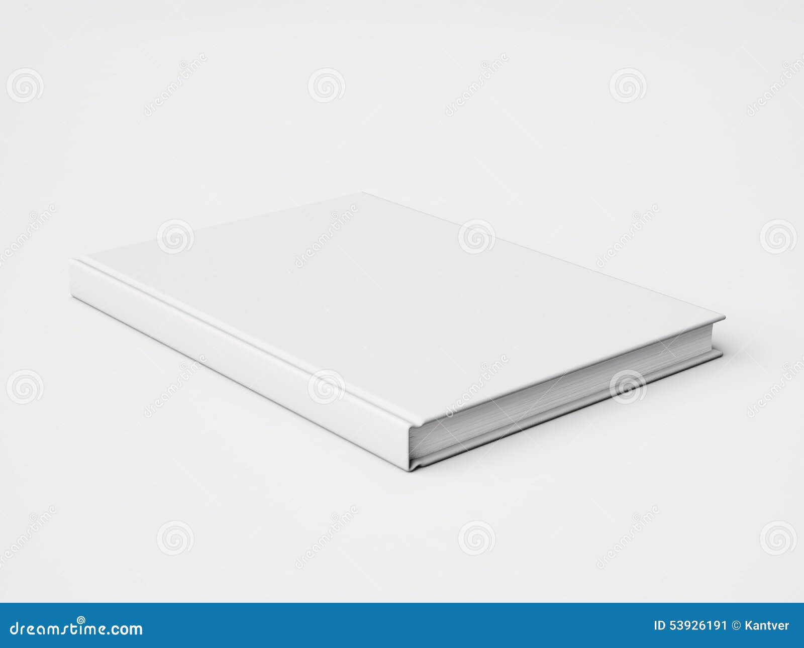 Blank White Book. 3d Rendering Stock Illustration - Illustration of ...