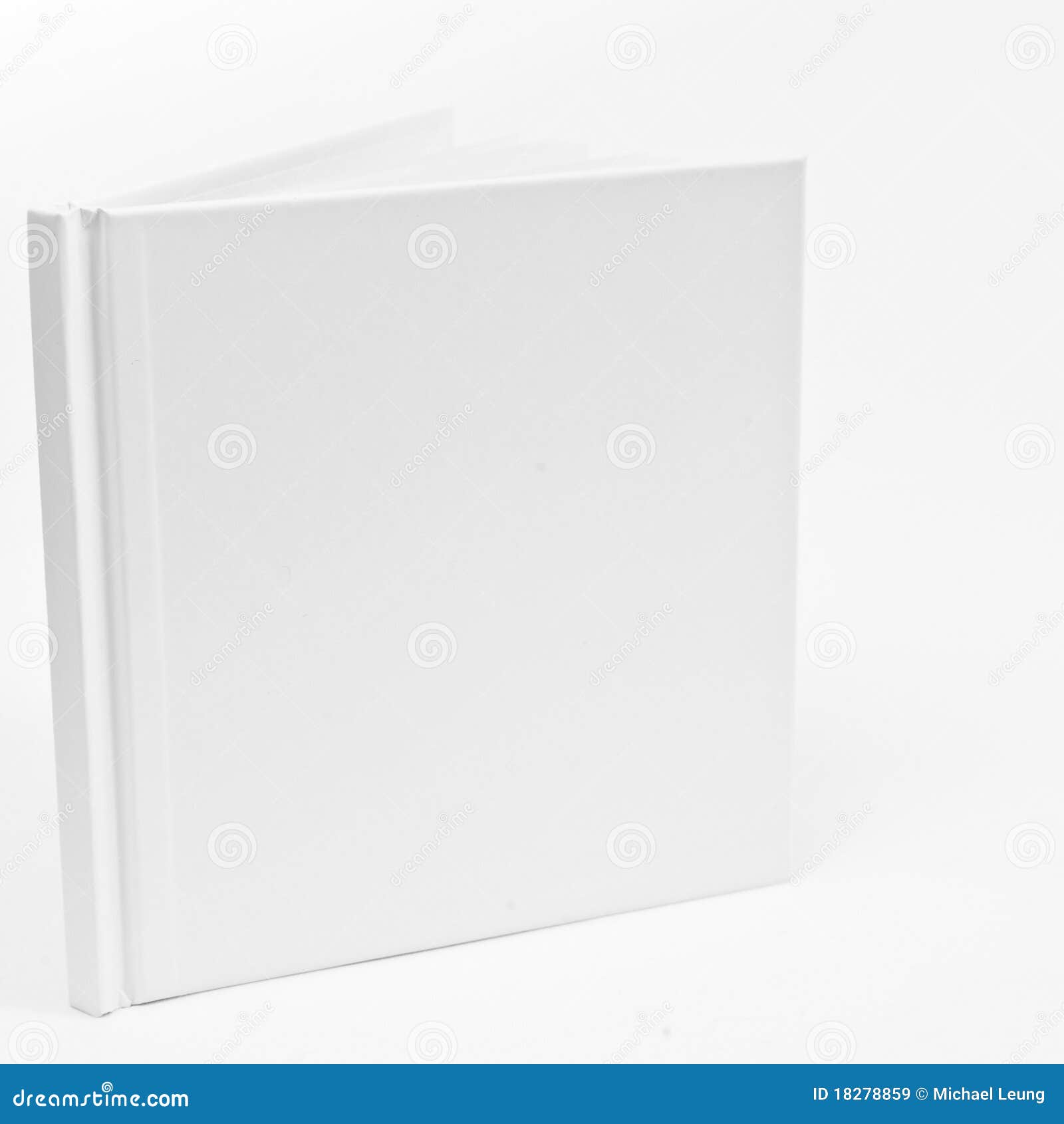 Blank White Booklet stock image. Image of front, bind - 18278859