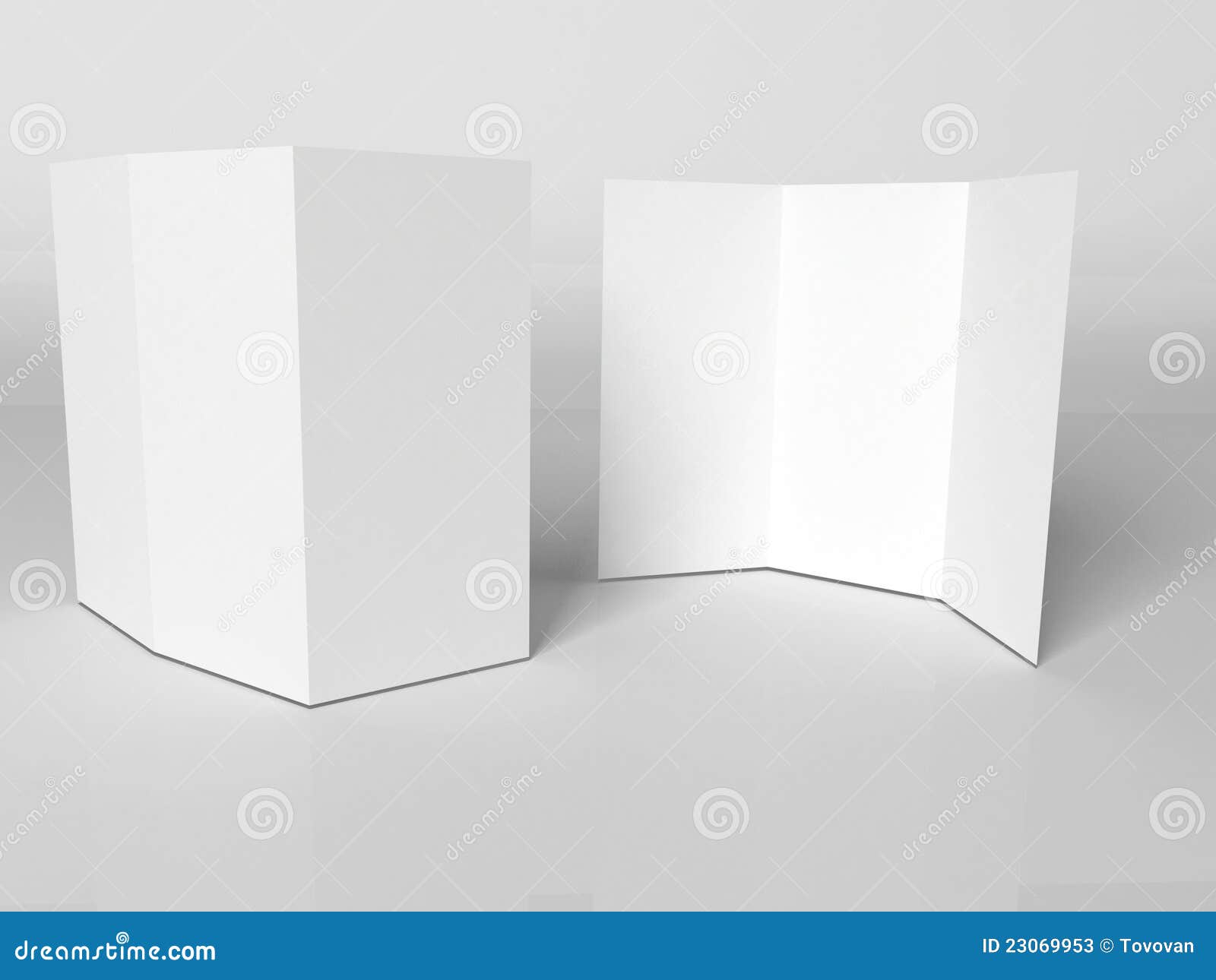 Blank White Booklet Template Stock Illustration - Illustration of card ...