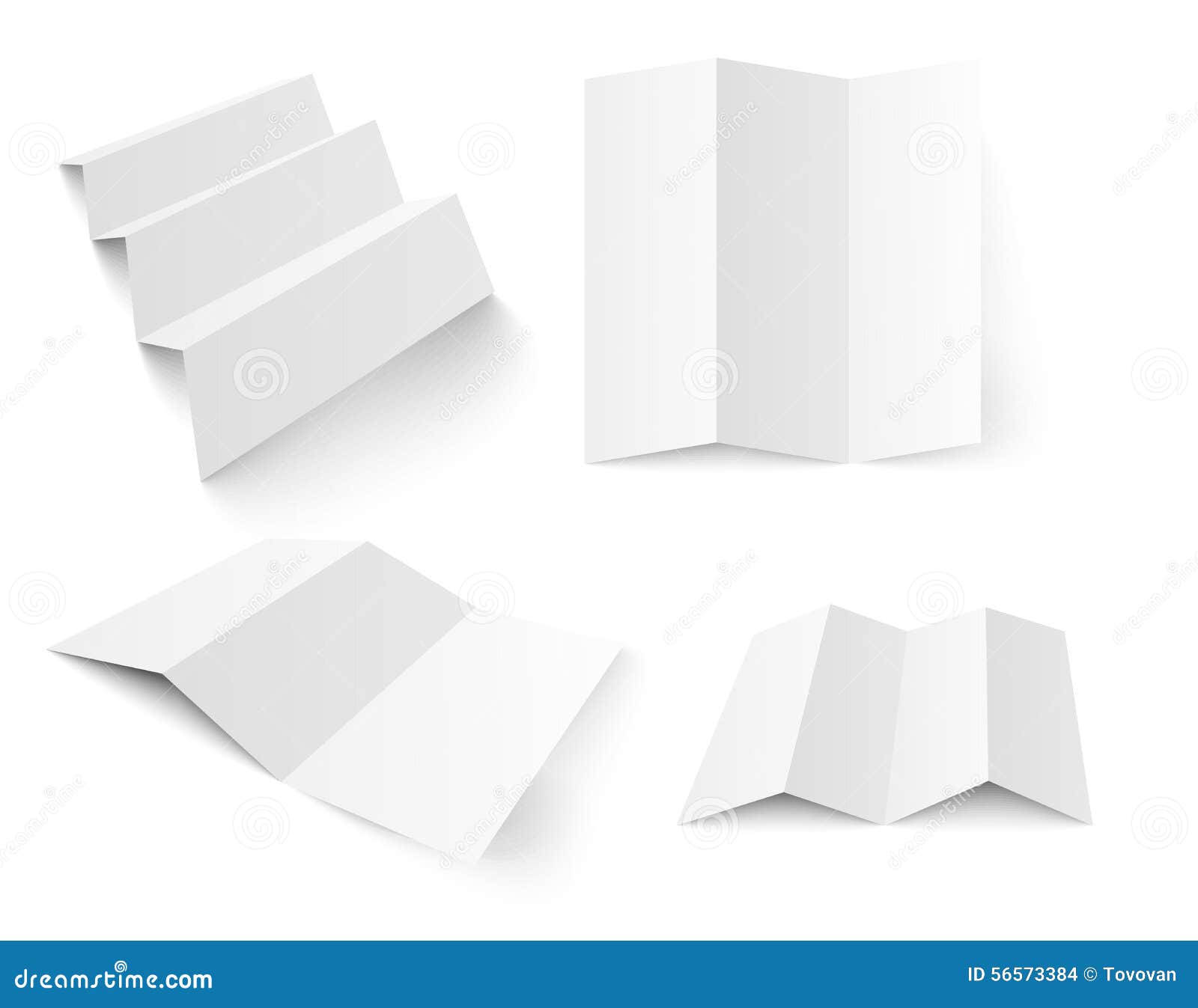 Blank White Booklet Template Stock Vector - Illustration of notebook ...