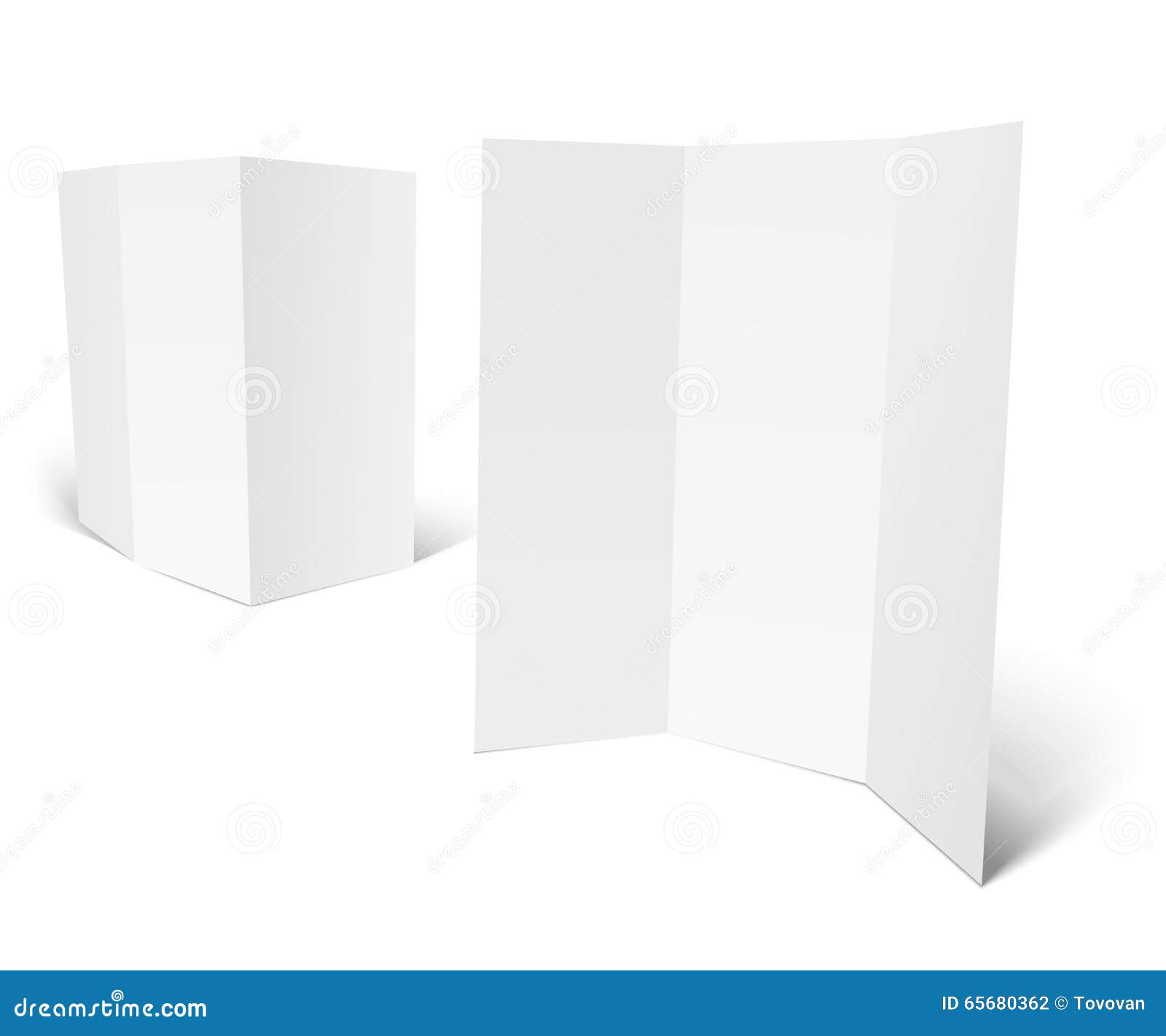 Blank White Booklet Template Stock Vector - Illustration of board ...