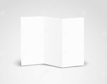 Blank White Booklet Vector Template. Vector Mockup Stock Vector ...