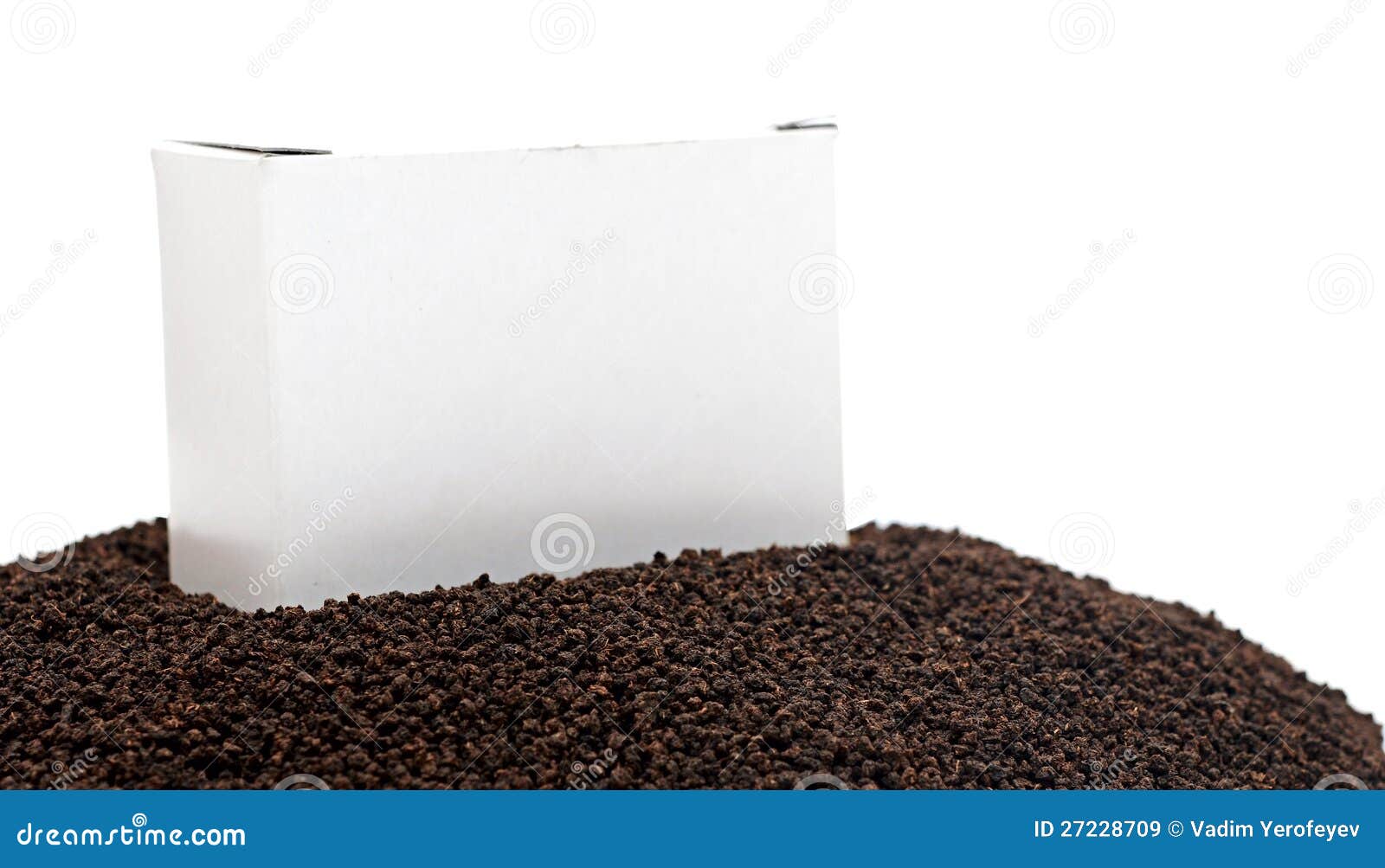 Blank White Box on Black Tea Stock Image - Image of traditional ...