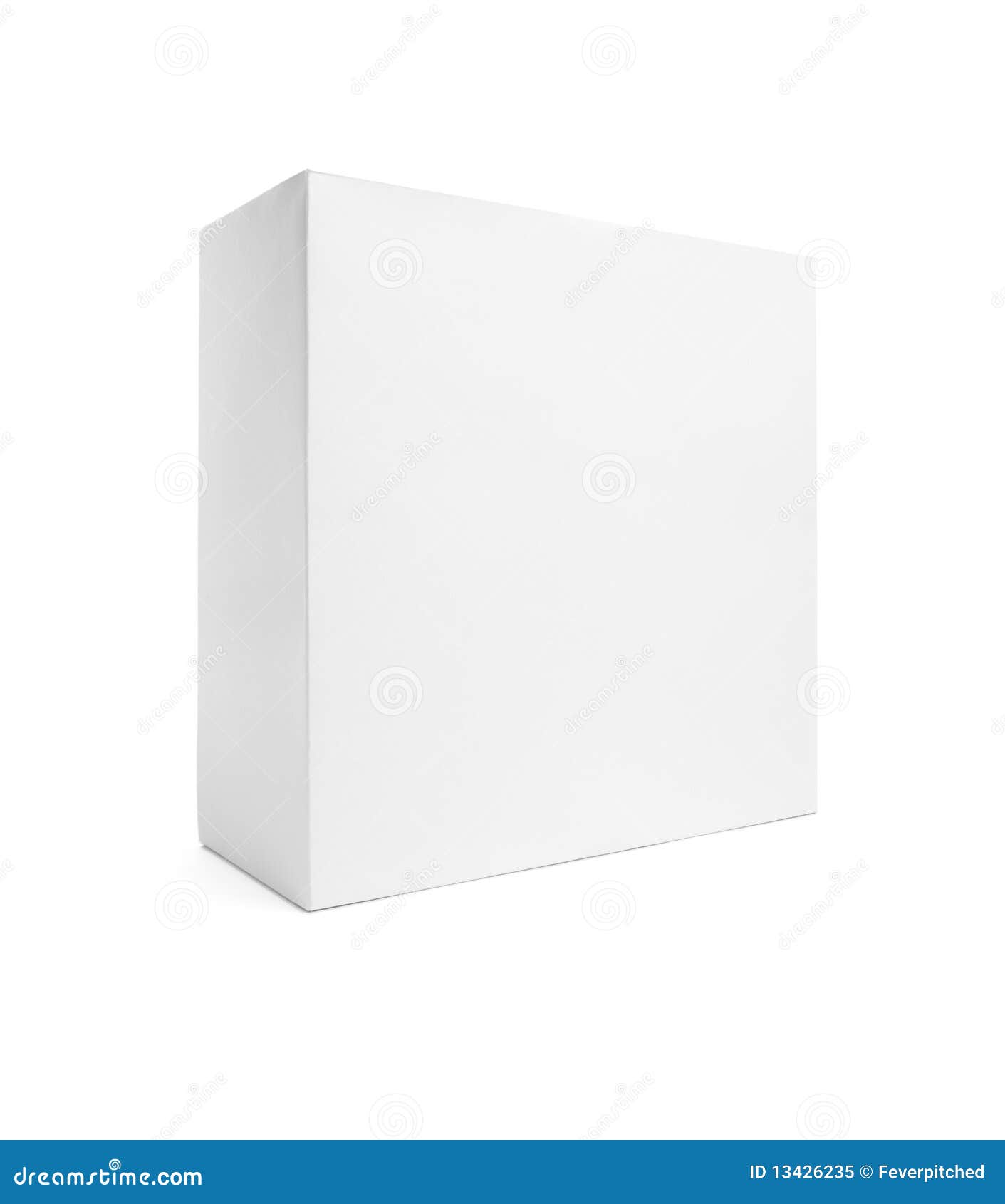 Blank White Box Isolated on White Stock Image - Image of recycling ...