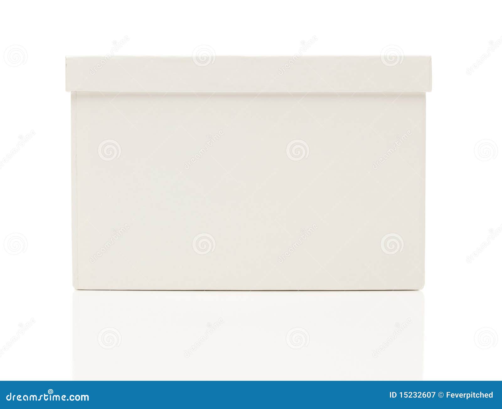 Blank White Box with Lid on White Stock Image - Image of distribution ...