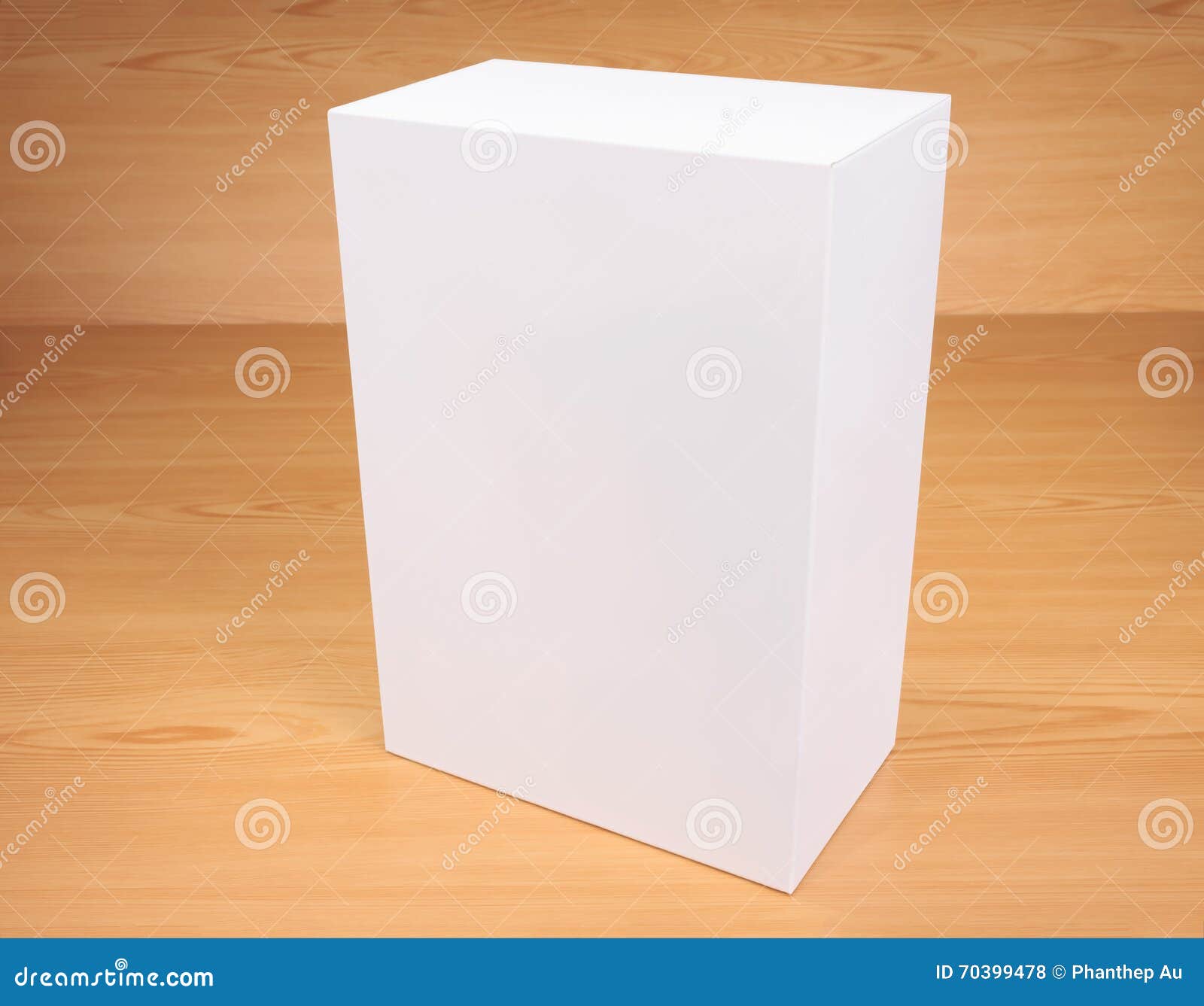 Blank White Box On Wood Background Stock Photography | CartoonDealer ...