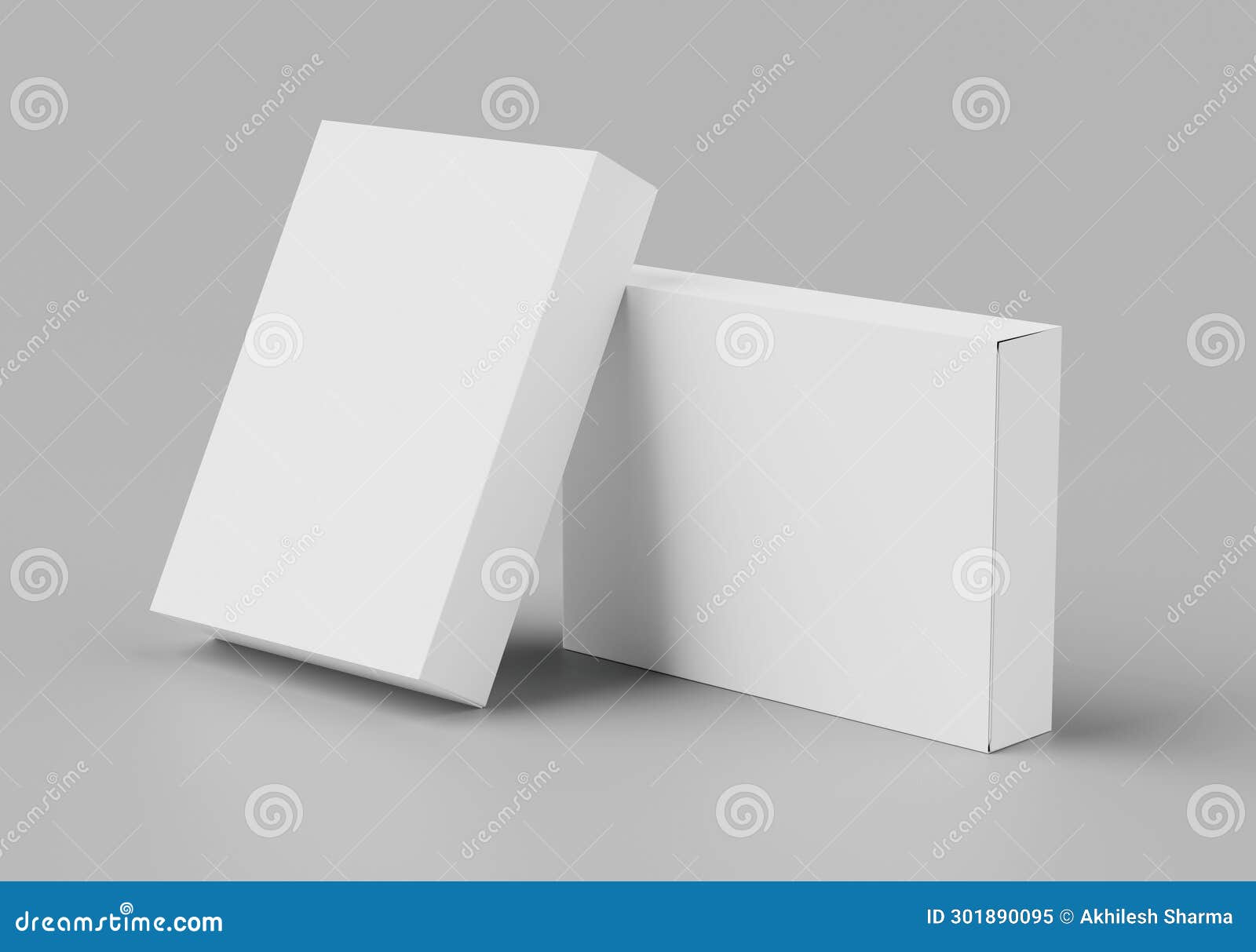 Blank White Boxes Mockup Stack Up - 3D Illustration Stock Illustration ...