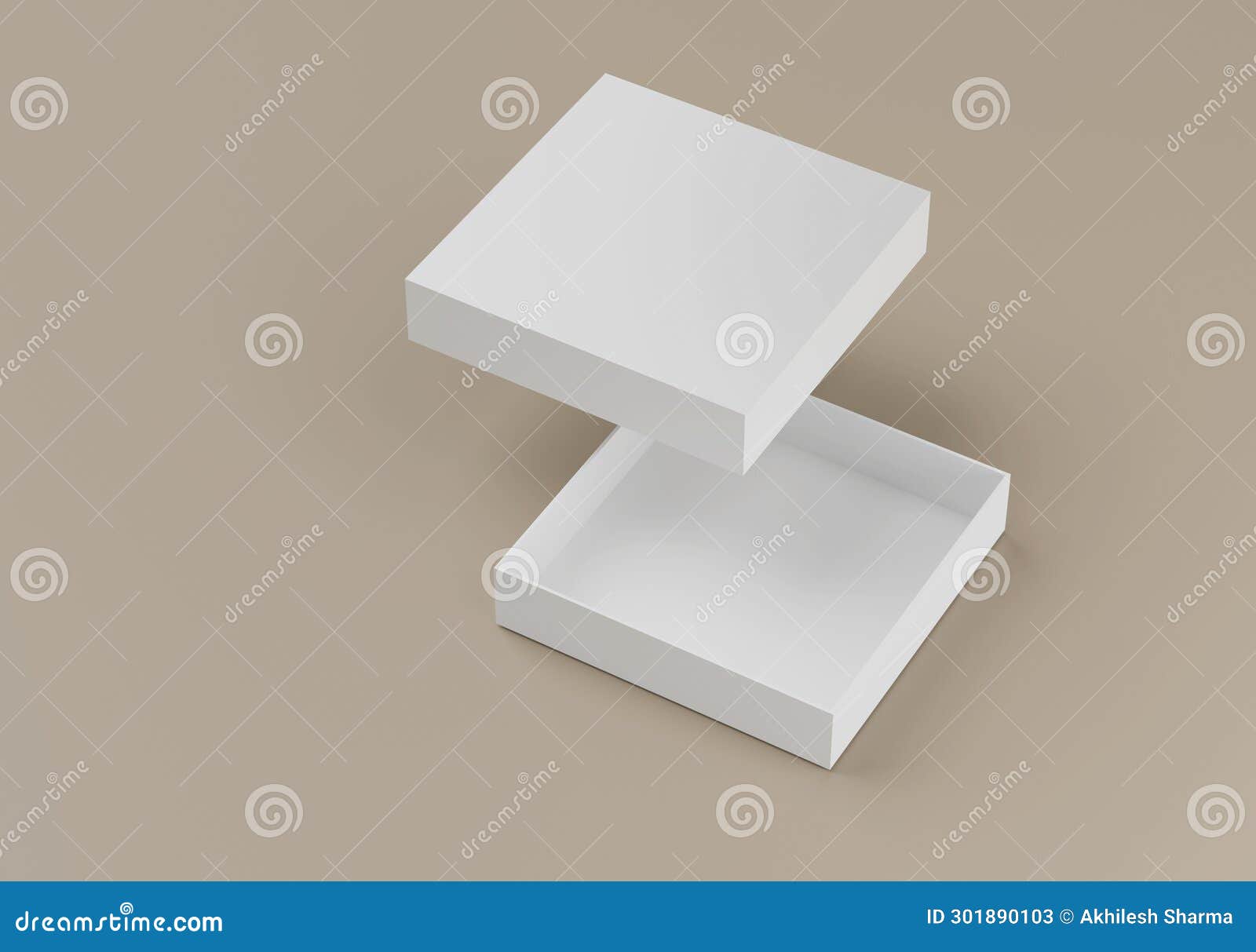 Blank White Boxes Mockup Stack Up - 3D Illustration Stock Illustration ...