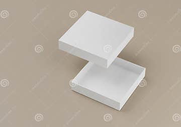 Blank White Boxes Mockup Stack Up - 3D Illustration Stock Illustration ...