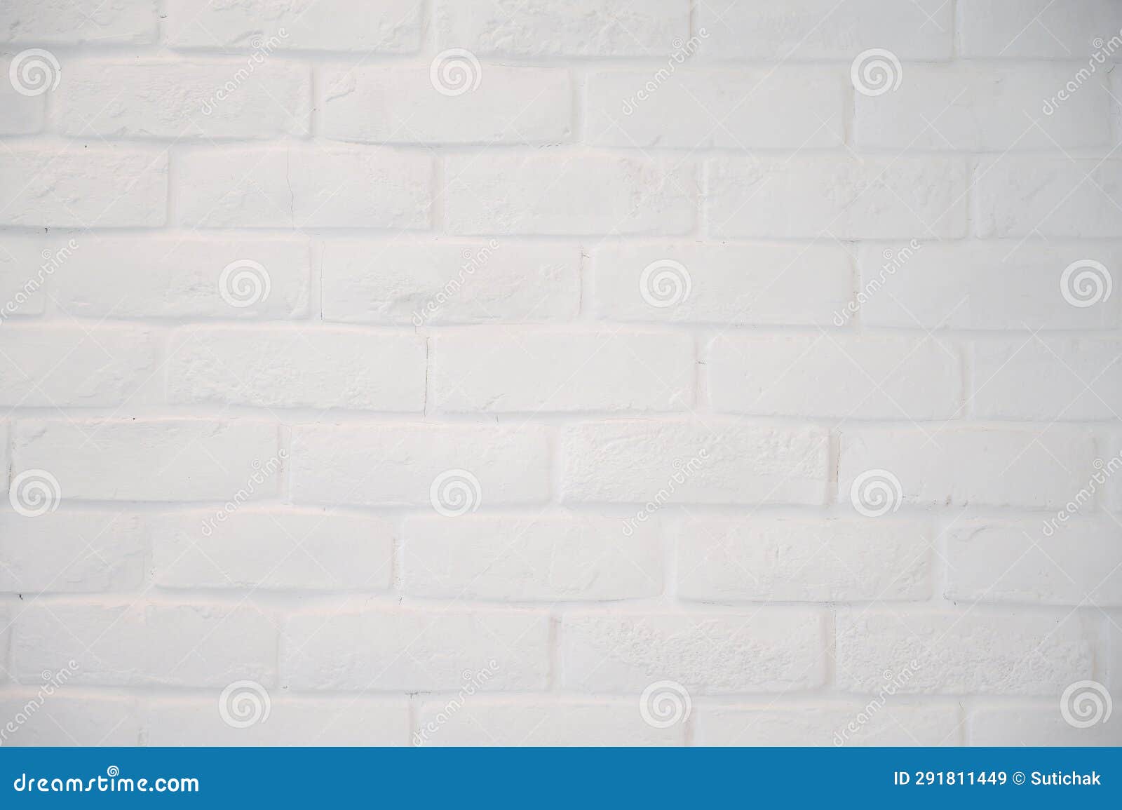 Blank White Brick Wall Background, Interior Design for Home Stock Image ...