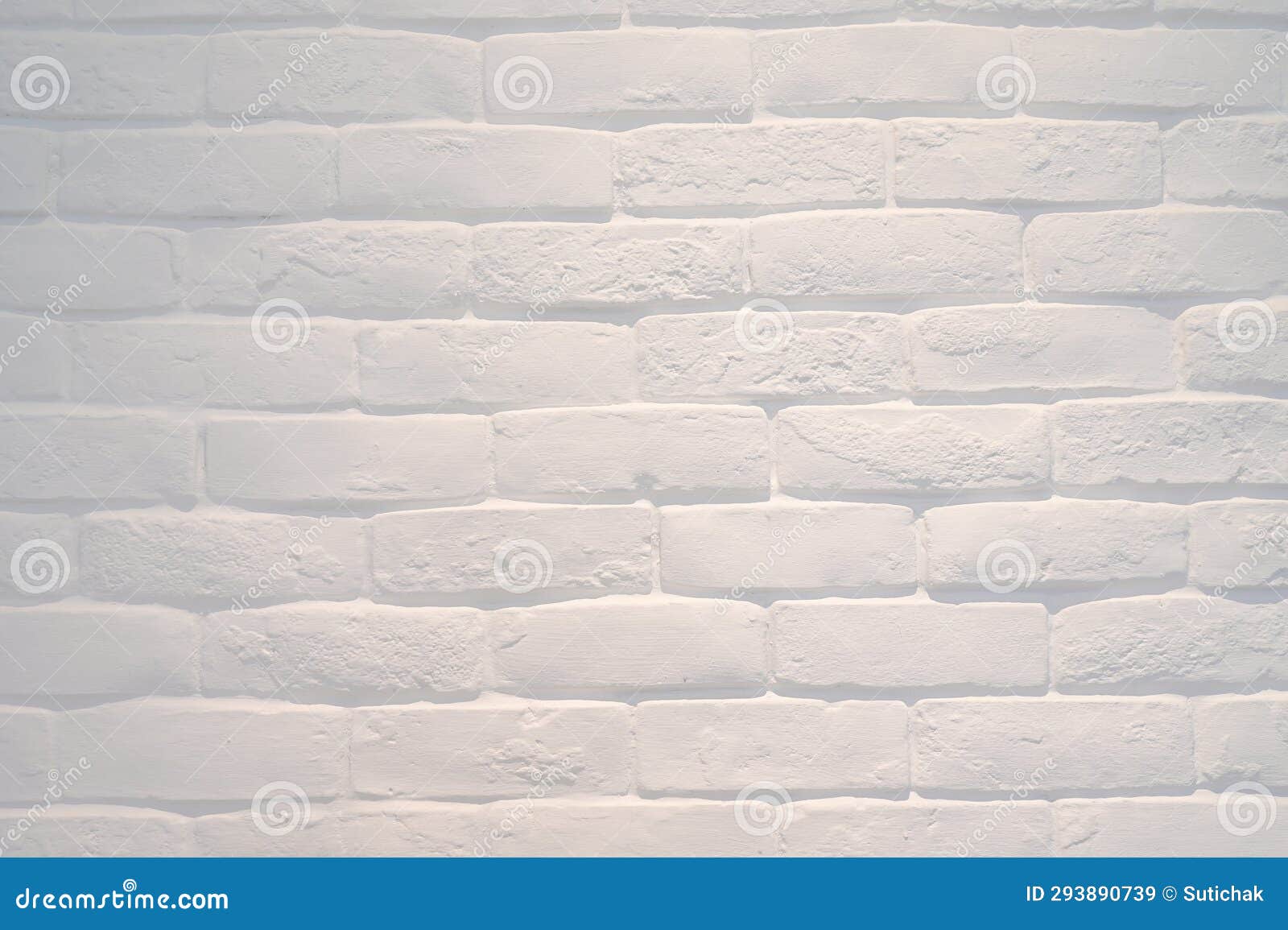 Blank White Brick Wall Background, Interior Design for Home Stock Image ...