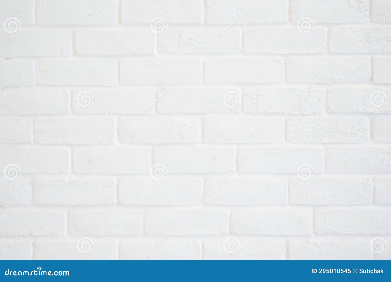 Blank White Brick Wall Texture Background, Interior Design Stock Image ...