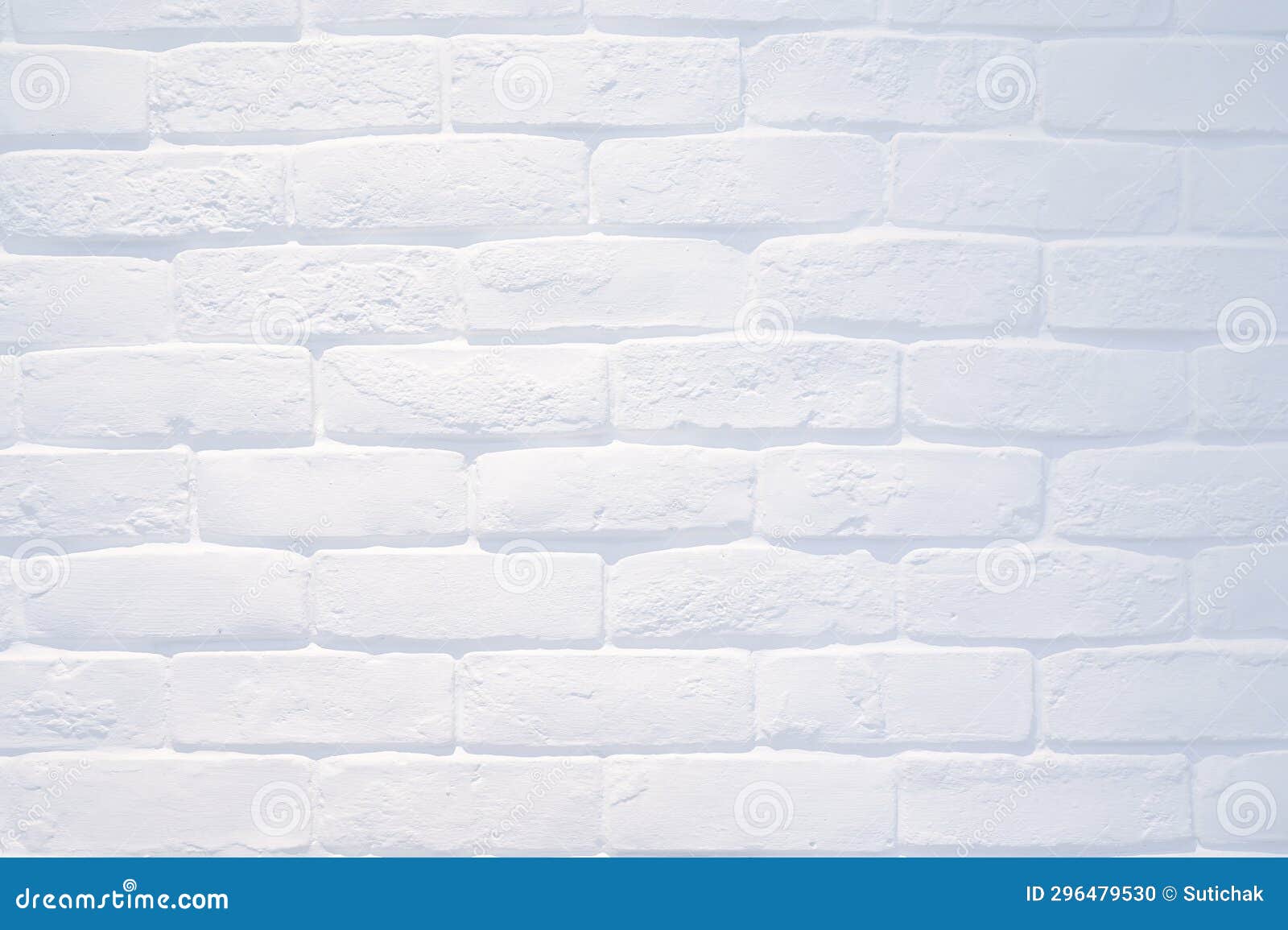Blank White Brick Wall Texture Background, Interior Design Stock Photo ...