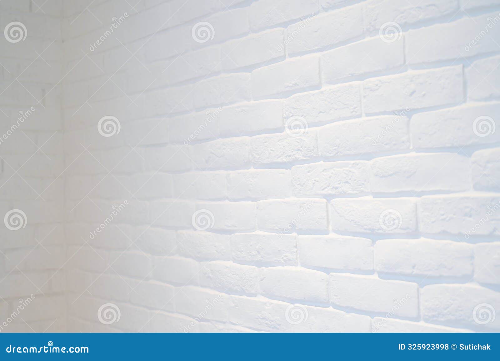 White Brick Wall Texture Background, Interior Design Stock Photo ...